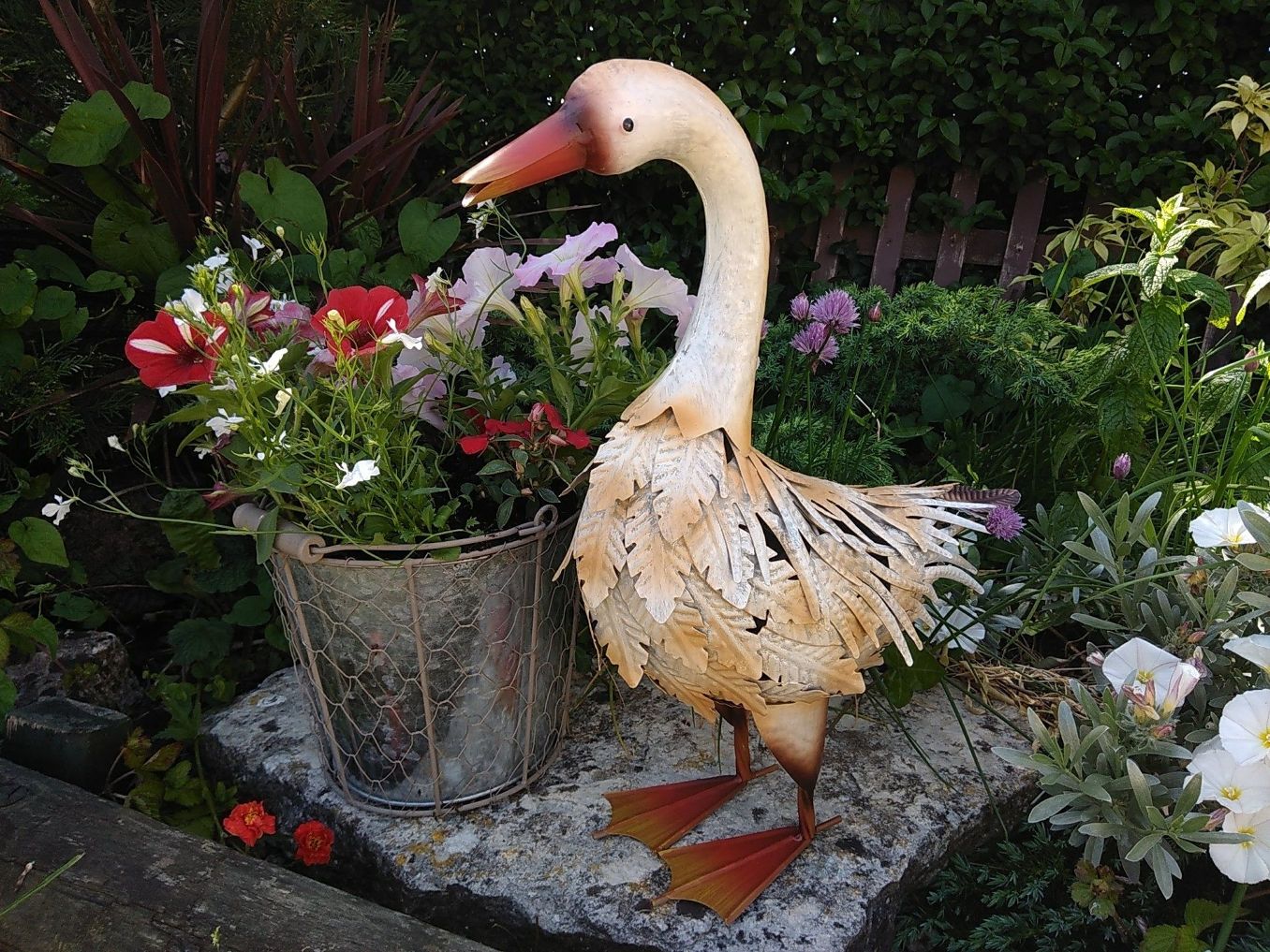 Goose Garden Ornament (43cm Metal Sculpt) | GG UK
