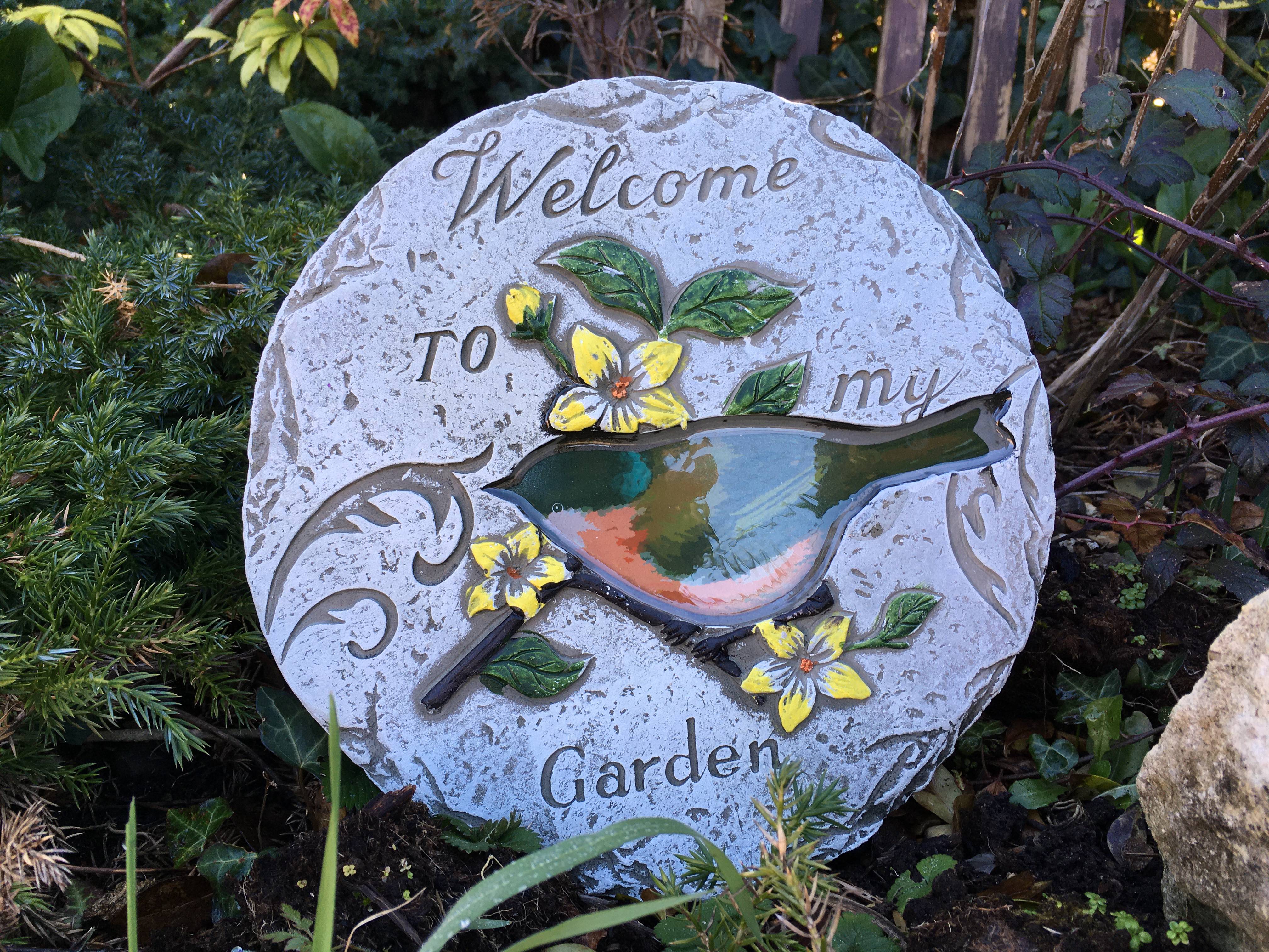 Bird Stepping Stone Garden Ornament | FREE UK Shipping