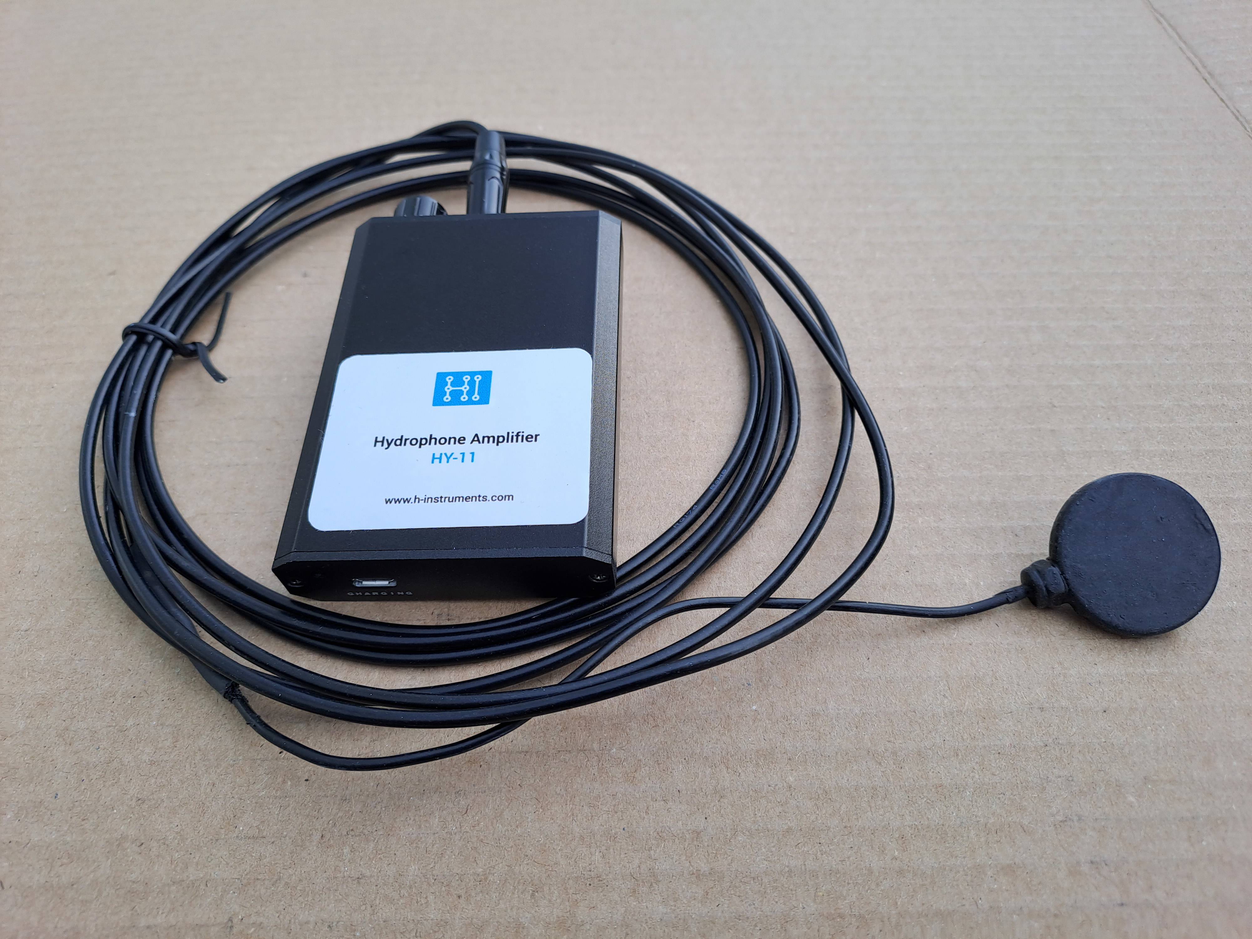 Hydrophone amplifier & hydrophone with 4 m cable for underwater sound ...