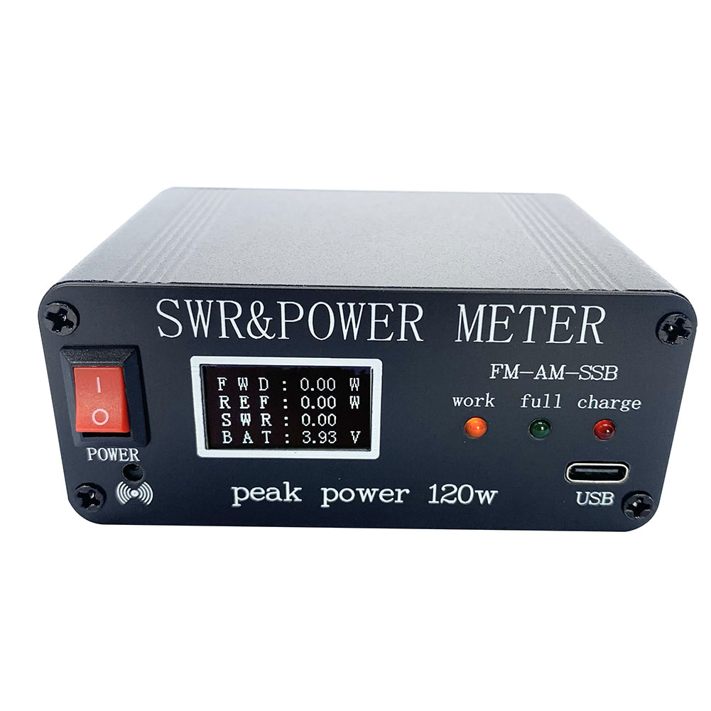 120w Mini Power & SWR Meter - USB Charging