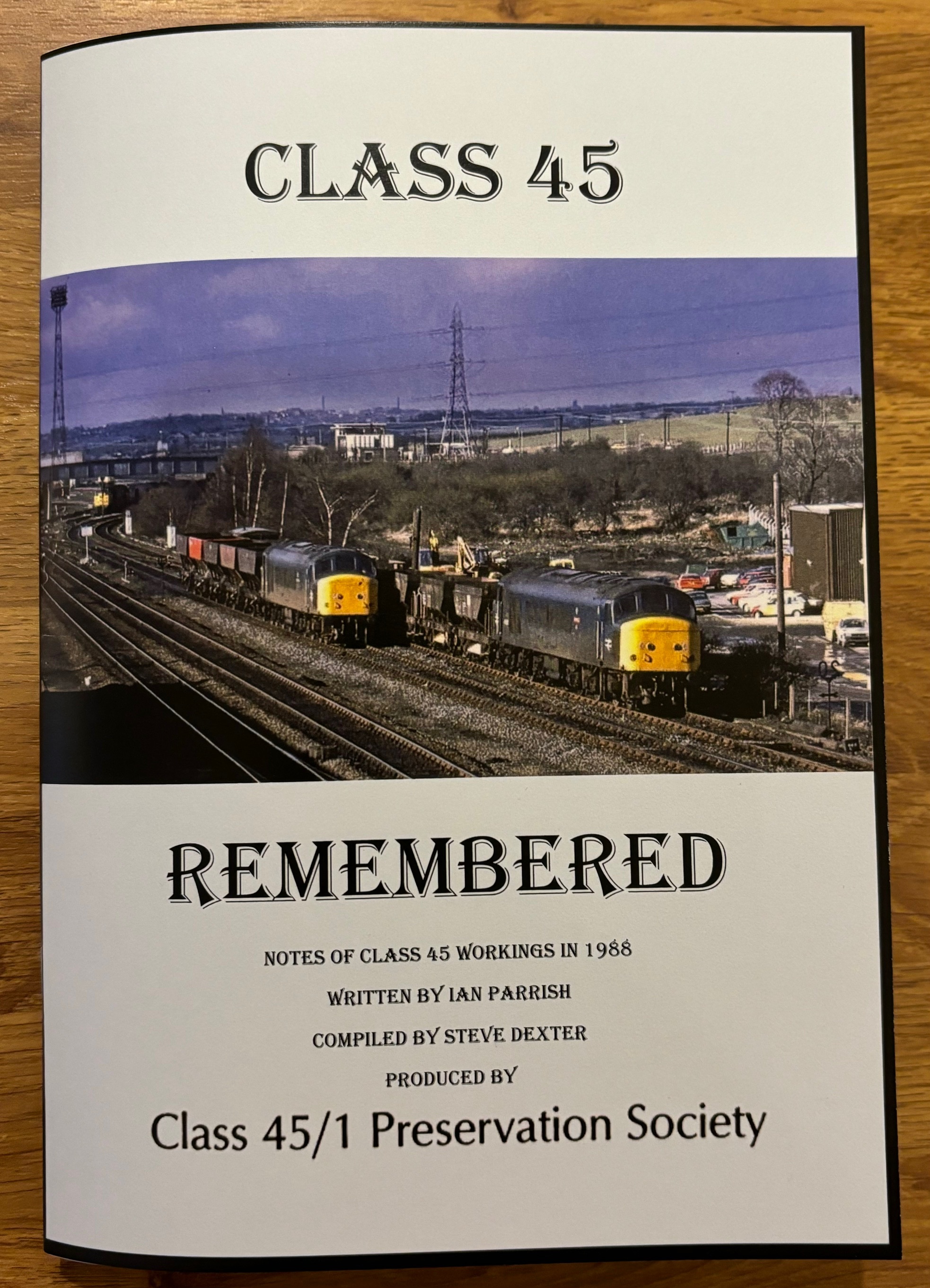 'Class 45 Remembered' Booklet