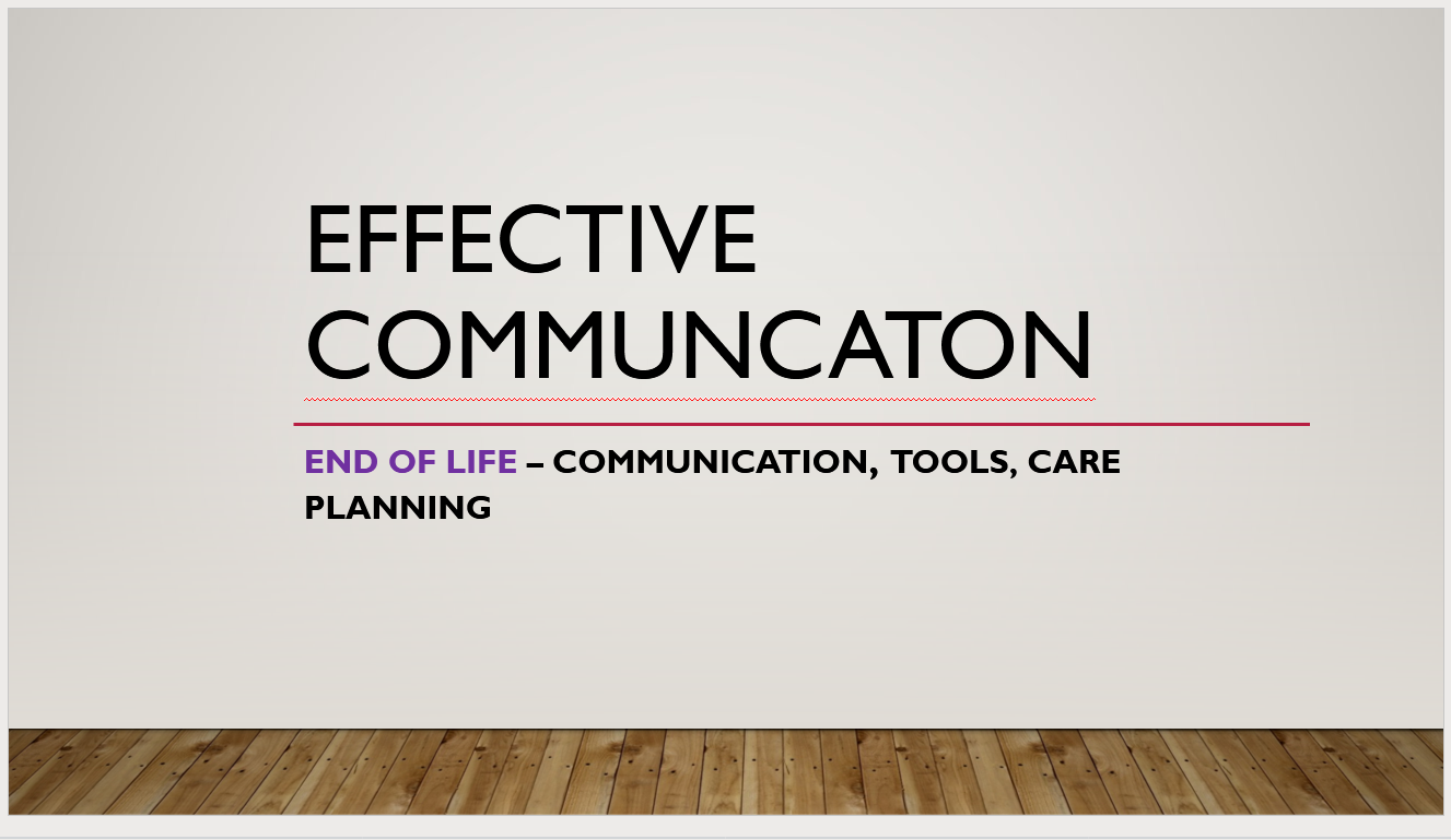 EOLC Planning Tools Health and Social Care Training Resources