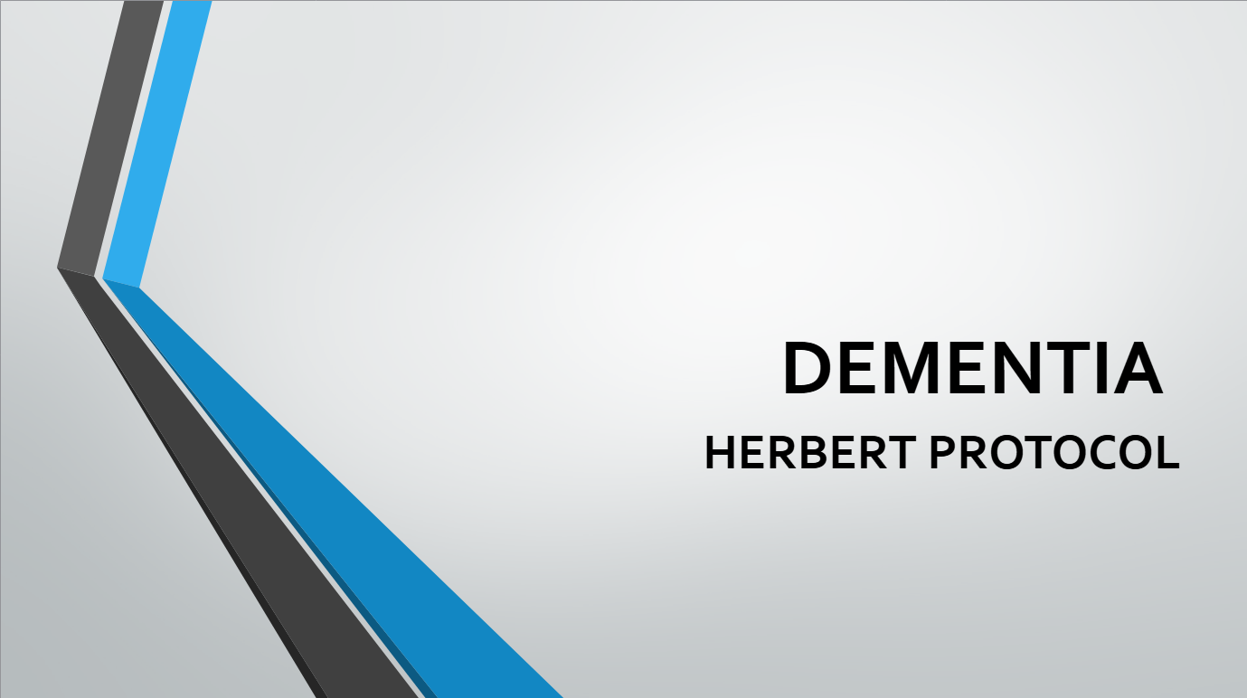 Dementia Herbert Protocol Missing Persons Health and Social Care ...