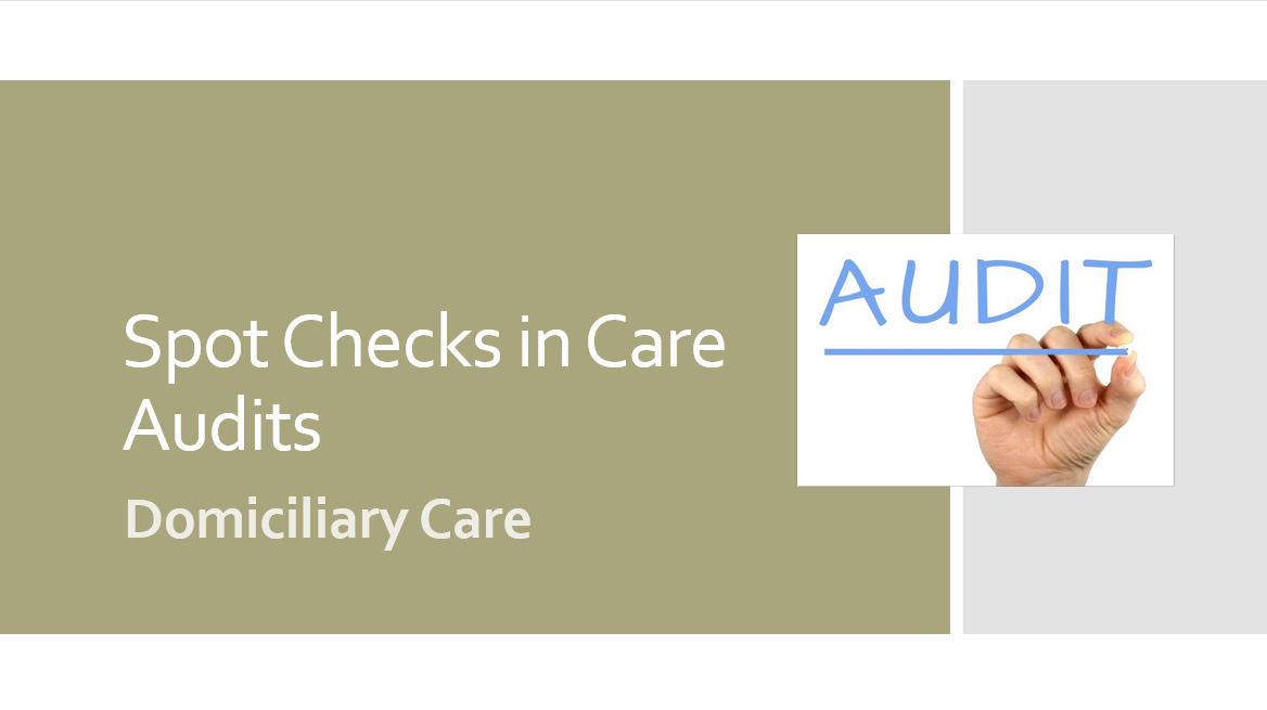 Domiciliary Care - Spot Checks in Care Audits