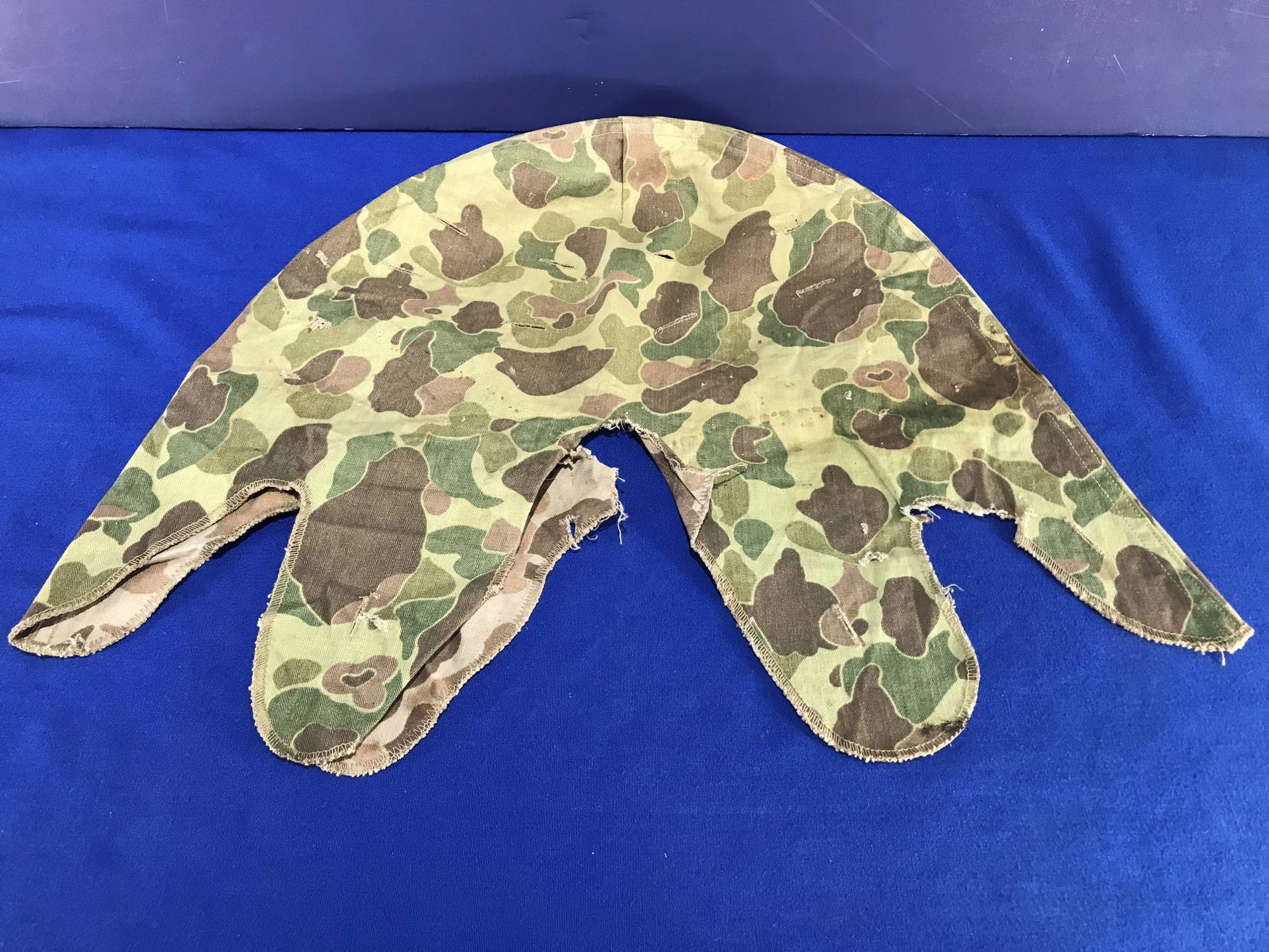 WWII USMC Camouflage Helmet Cover, Reversible