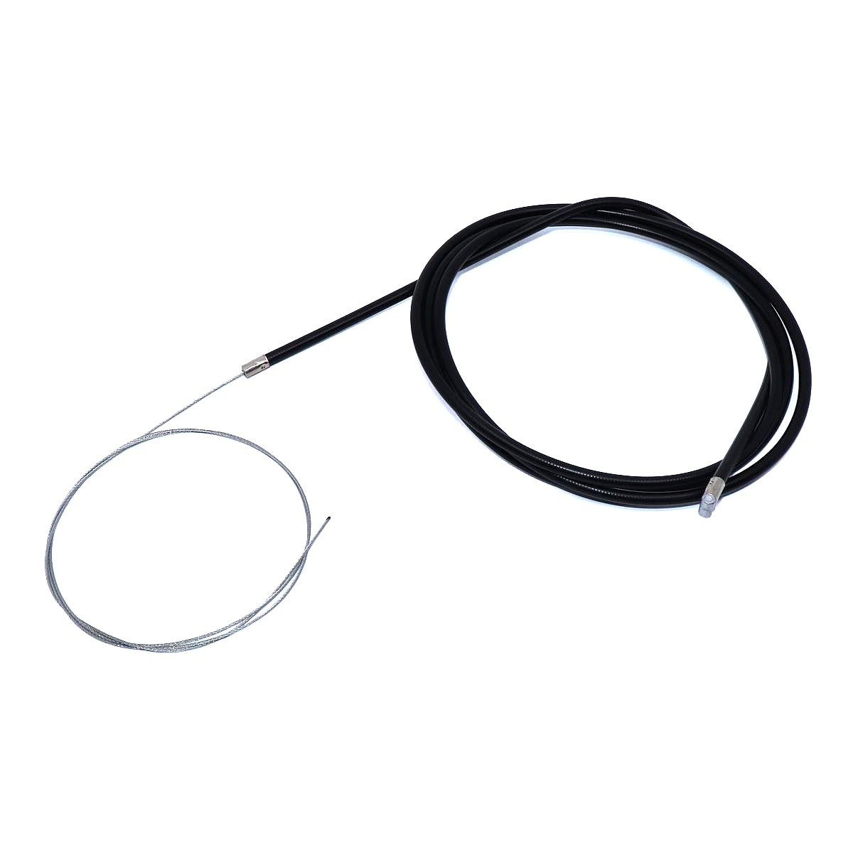 Throttle Cable XL For Large Carbs Barrel on one End BLACK