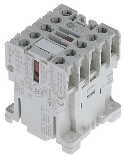 GE CONTACTOR, 3 POLE, 9A, 24VAC, 50/60HZ, 1NO AUX