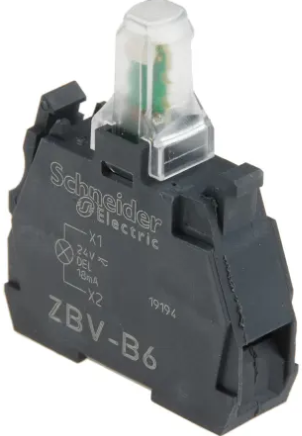ZBVB6 Schneider Electric Harmony XB4 Light Block - Blue, 24 V