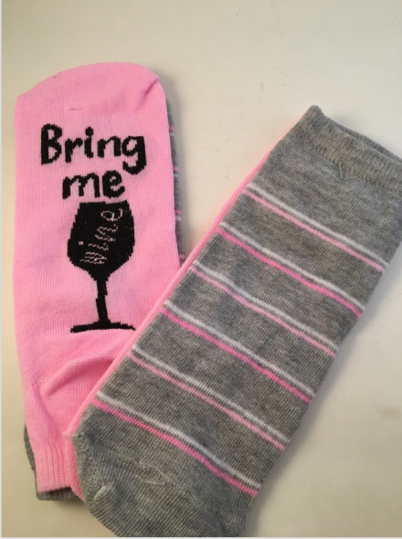Wine Theme Socks | If You Can Read This, Bring Me Wine - SET OF 2