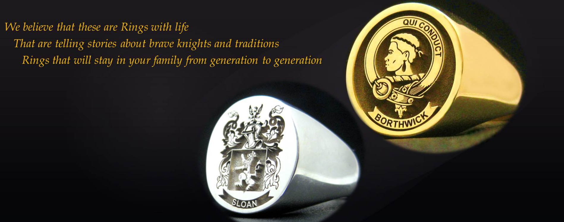 Family Crest Signet Rings Specialists