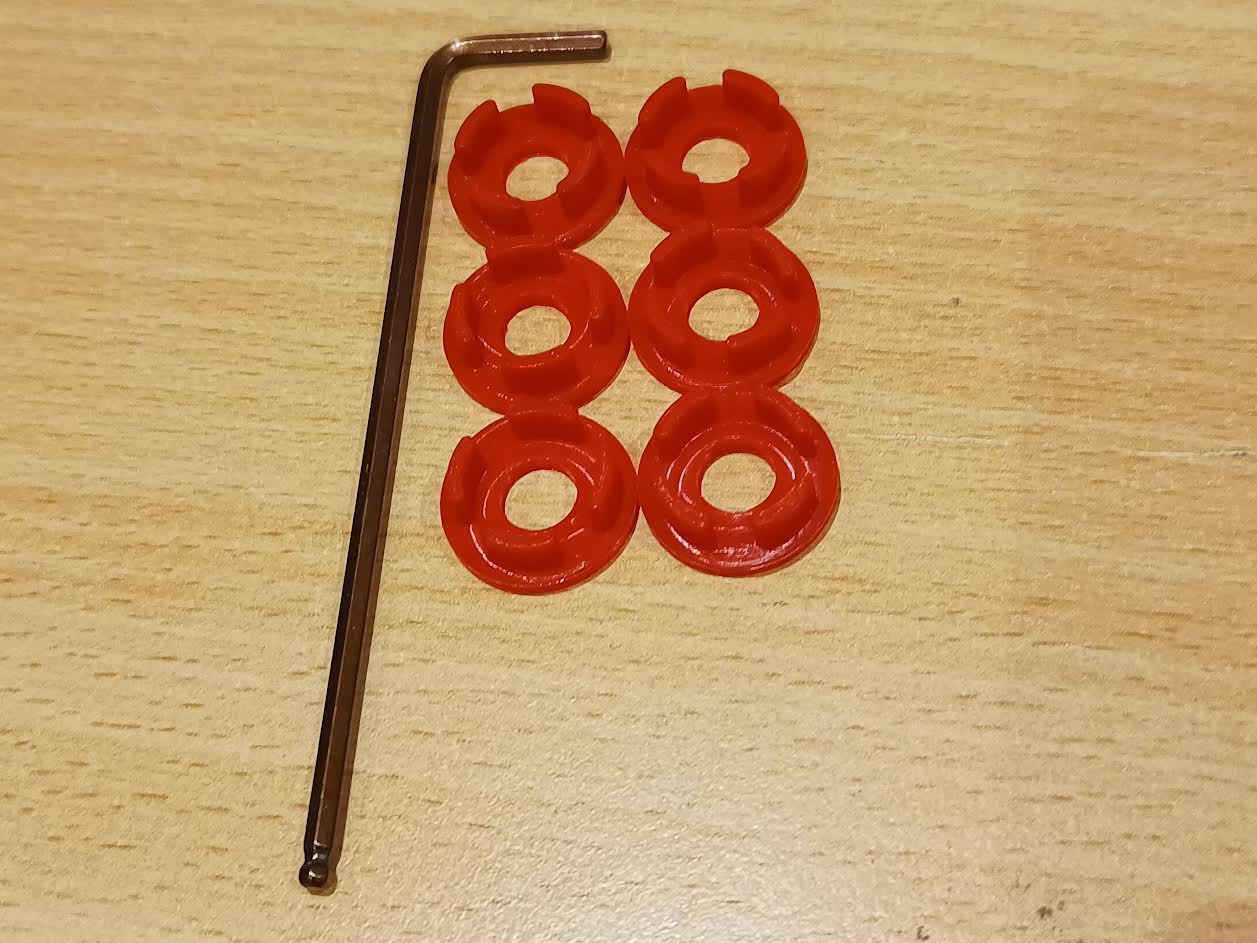 Tele-Knox coil washer and allan key kit.