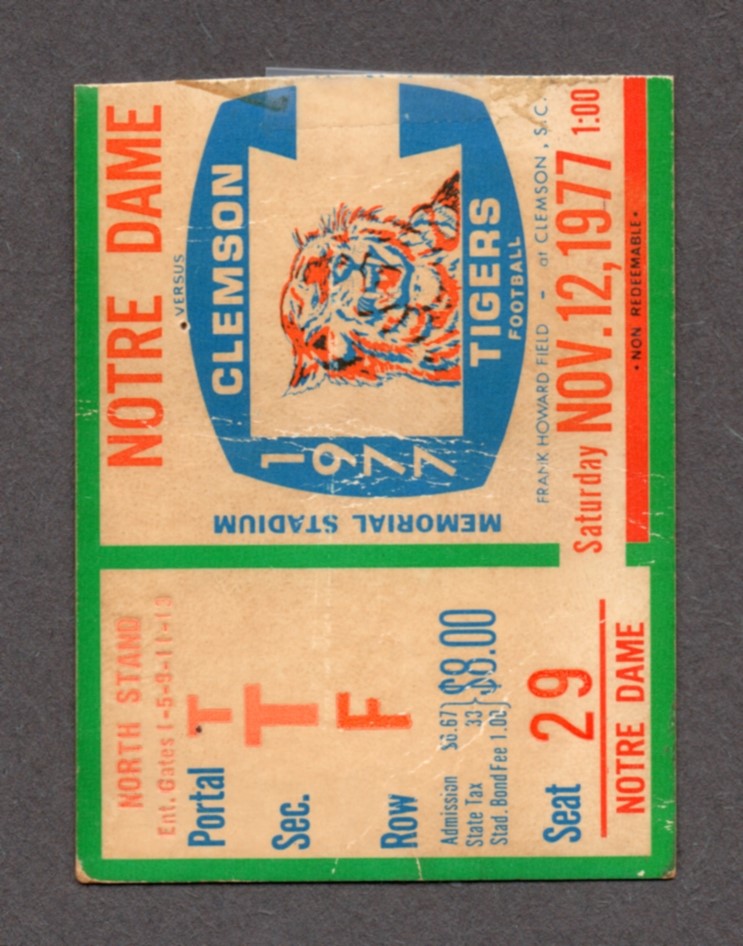 Joe Montana 1977 National Championship Run 1977-11-12 Clemson Tigers vs ...