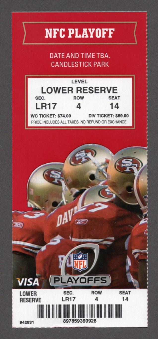 2011 NFL NFC Divisional Playoff 2012-01-14 San Francisco 49ers vs New ...