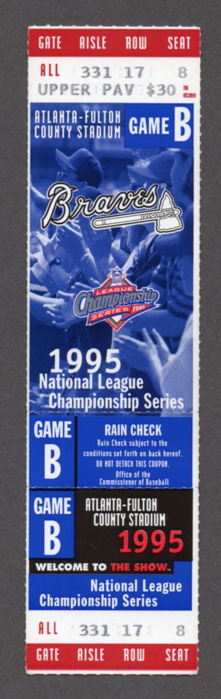 1995 NLCS Game 4 Clincher 1995-10-14 Atlanta Braves vs Cincinnati Reds ...