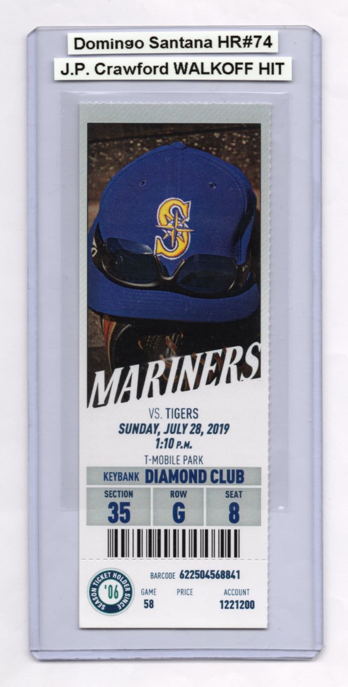 Domingo Santana HR 74 Seattle Mariners vs Detroit Tigers 2019-07-28 ...