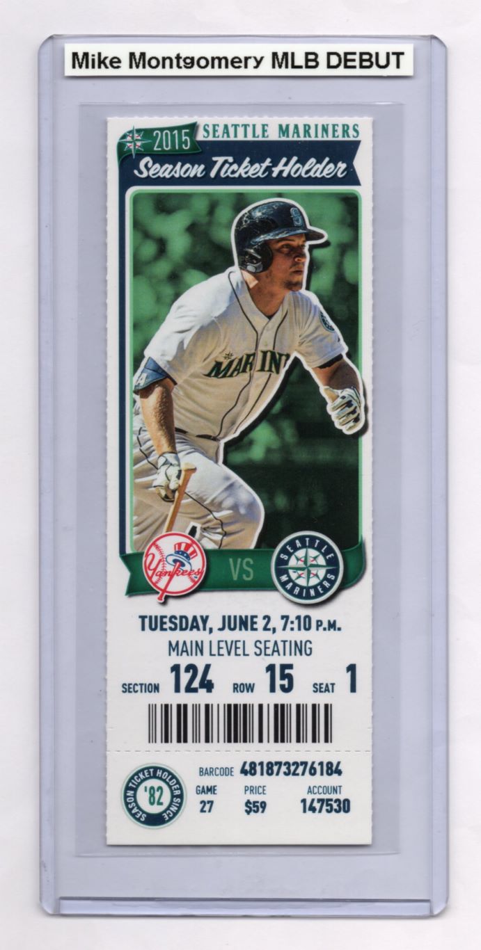 Mike Montgomery MLB DEBUT 2015-06-02 Seattle Mariners vs New York ...