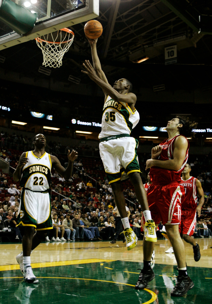 2007 SEATTLE SONICS KEVIN DURANT HOME DEBUT Ticket Sheet 1st (2) Games ...