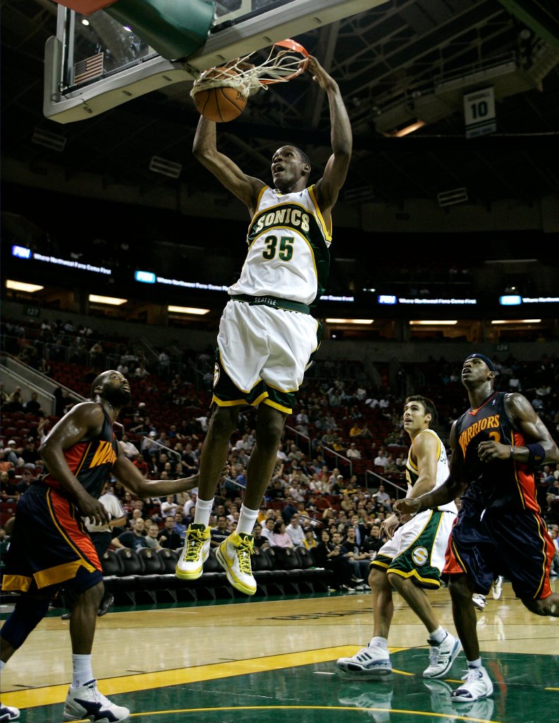 2007 SEATTLE SONICS Last Season KEVIN DURANT ROOKIE Ticket Sheet Games ...