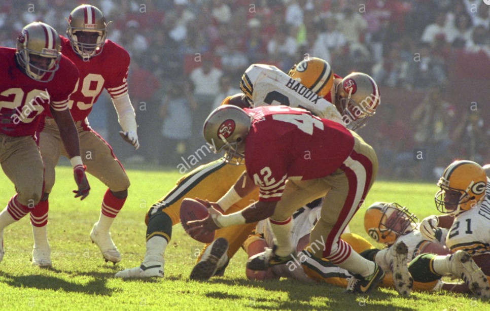 1986 NFL 49ers @ PACKERS 10/26 Full Ticket RONNIE LOTT LAST TD JERRY ...