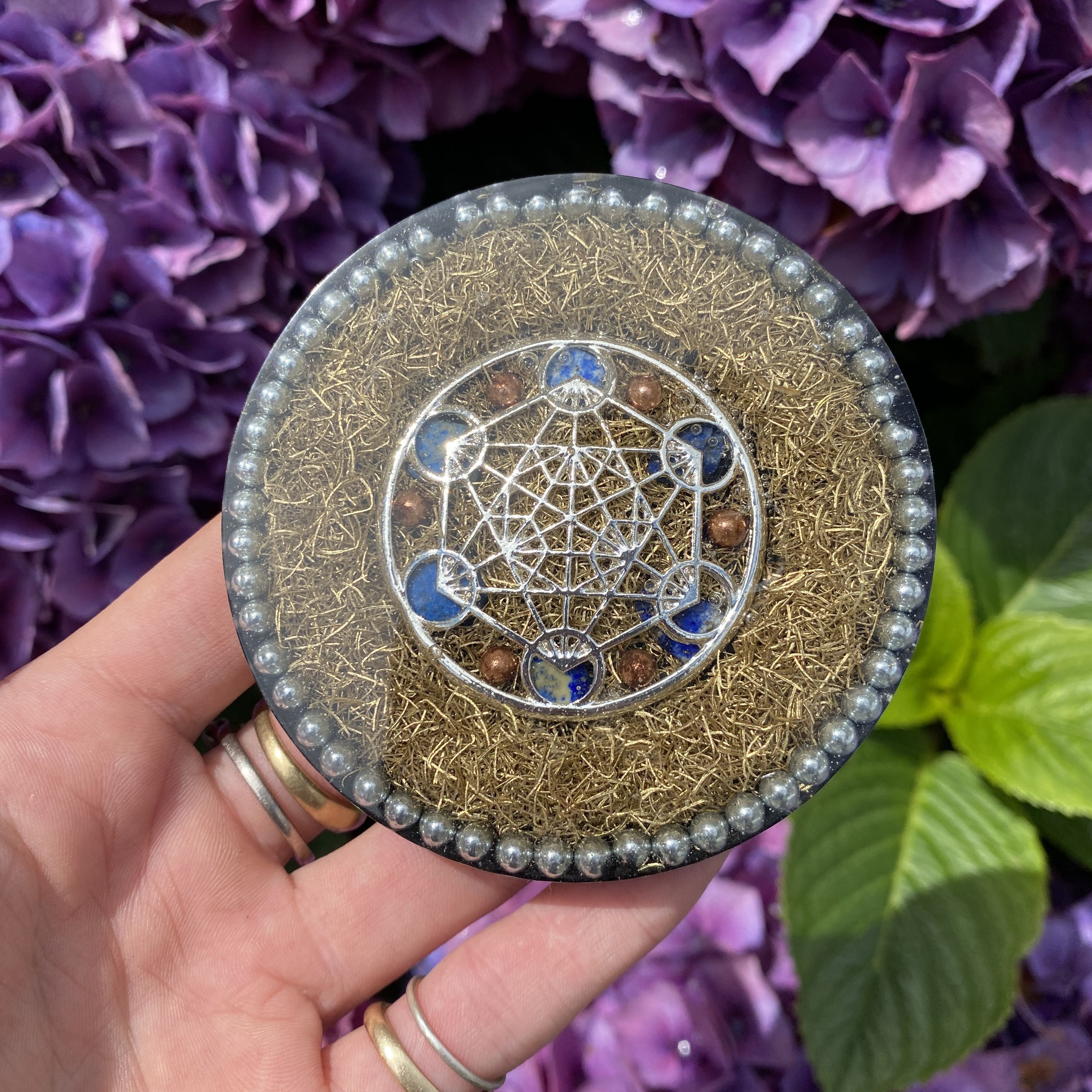 Metatron Orgonite Coaster