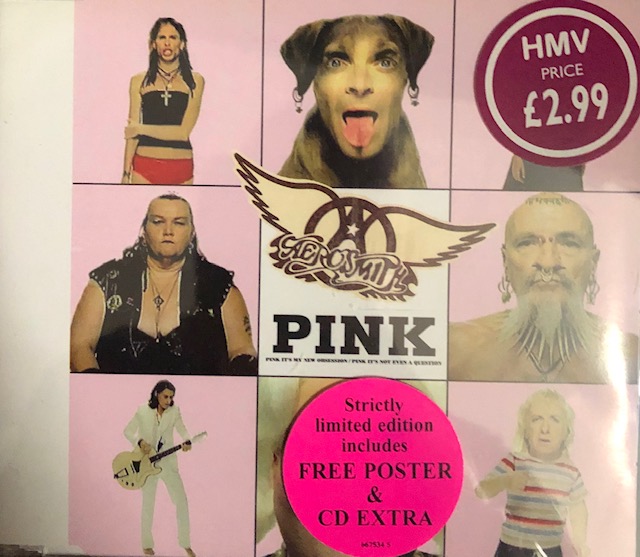Aerosmith ‎– Pink - UK Limited Edition 3 Track CD Single c/w Poster ...