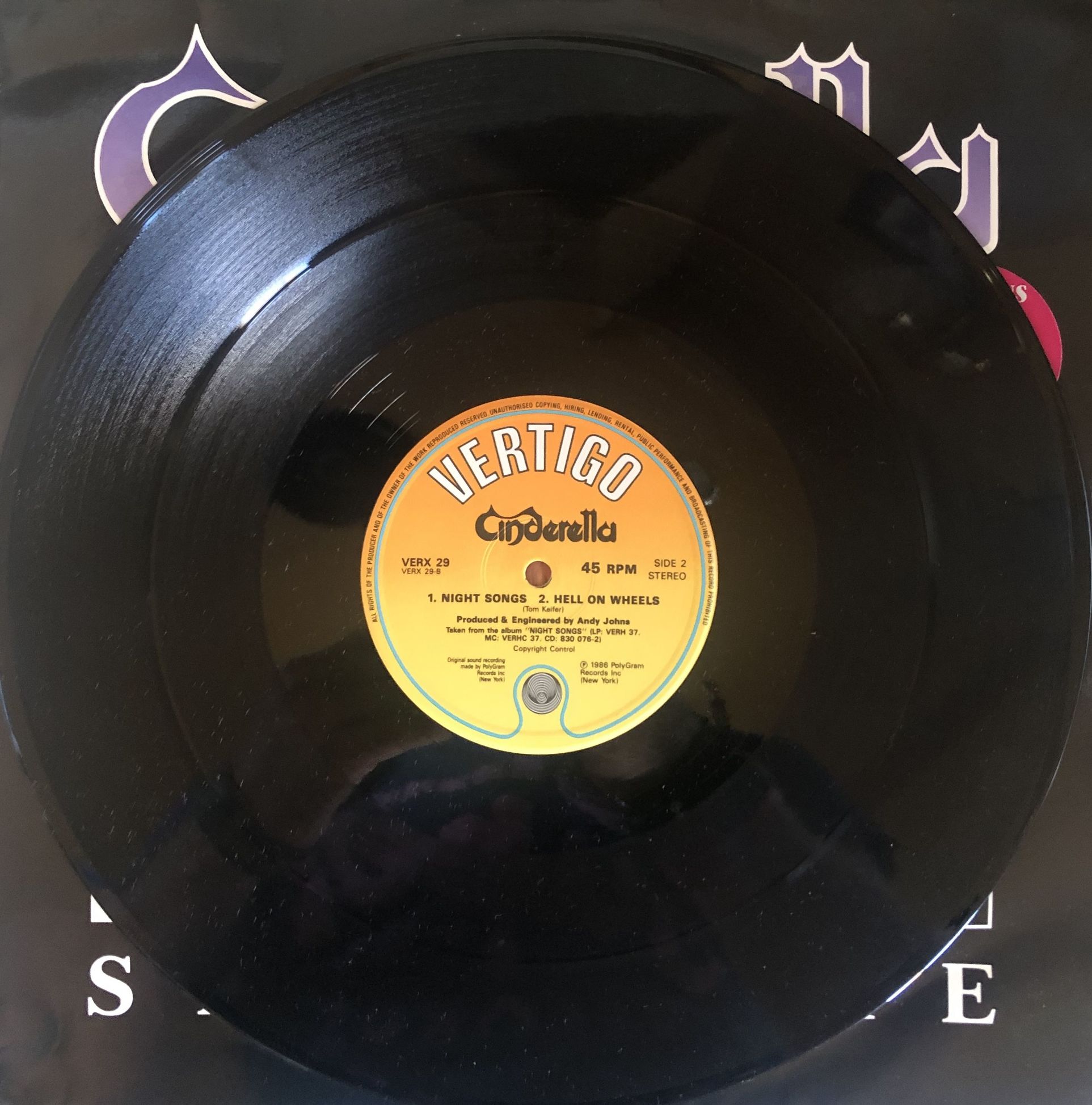 Cinderella = Shake Me - UK 3 Track 12" Black Viny Single