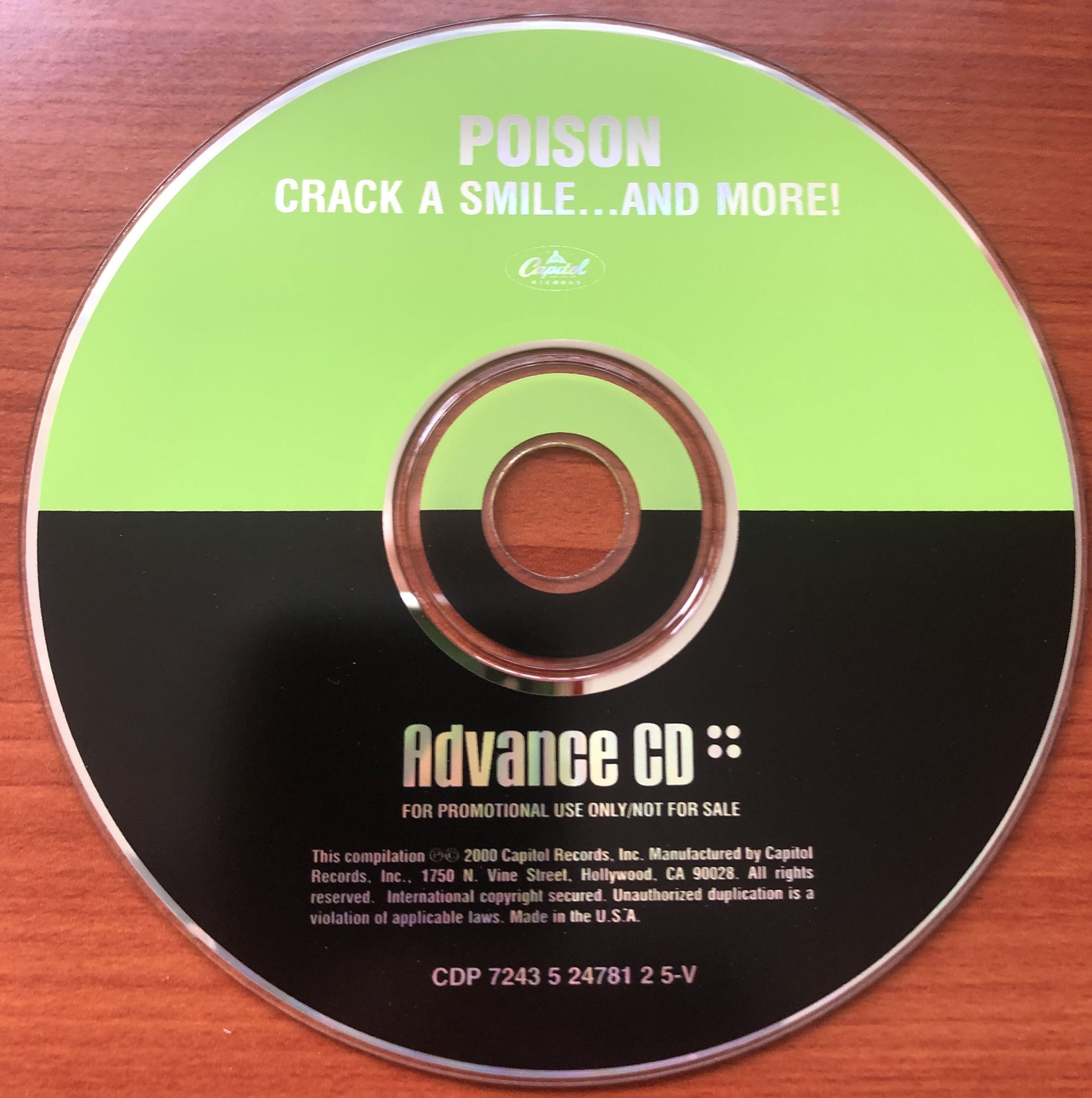 Poison - Crack A Smile...And More! - US 20 Track Promotional CD In ...