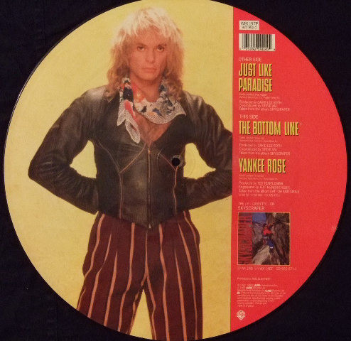 David Lee Roth ‎– Just Like Paradise - UK Limited Edition 3 Track 12 ...