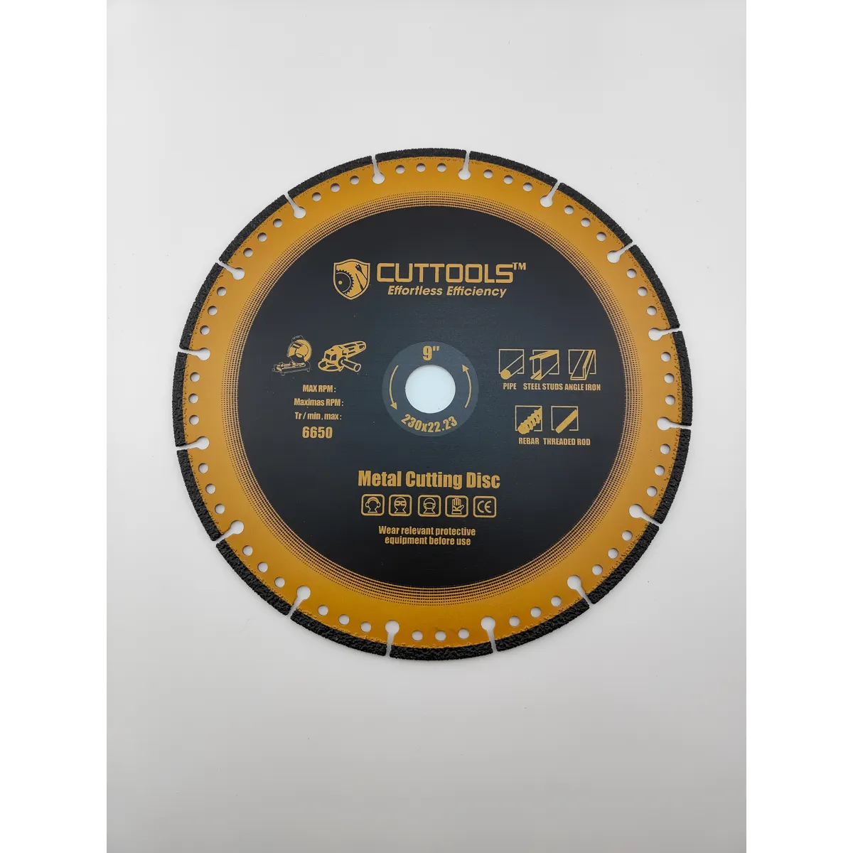 CUTTOOLS 9 inch Angle Grinder Metal Diamond Cutting Disk 230mm Cut Off ...