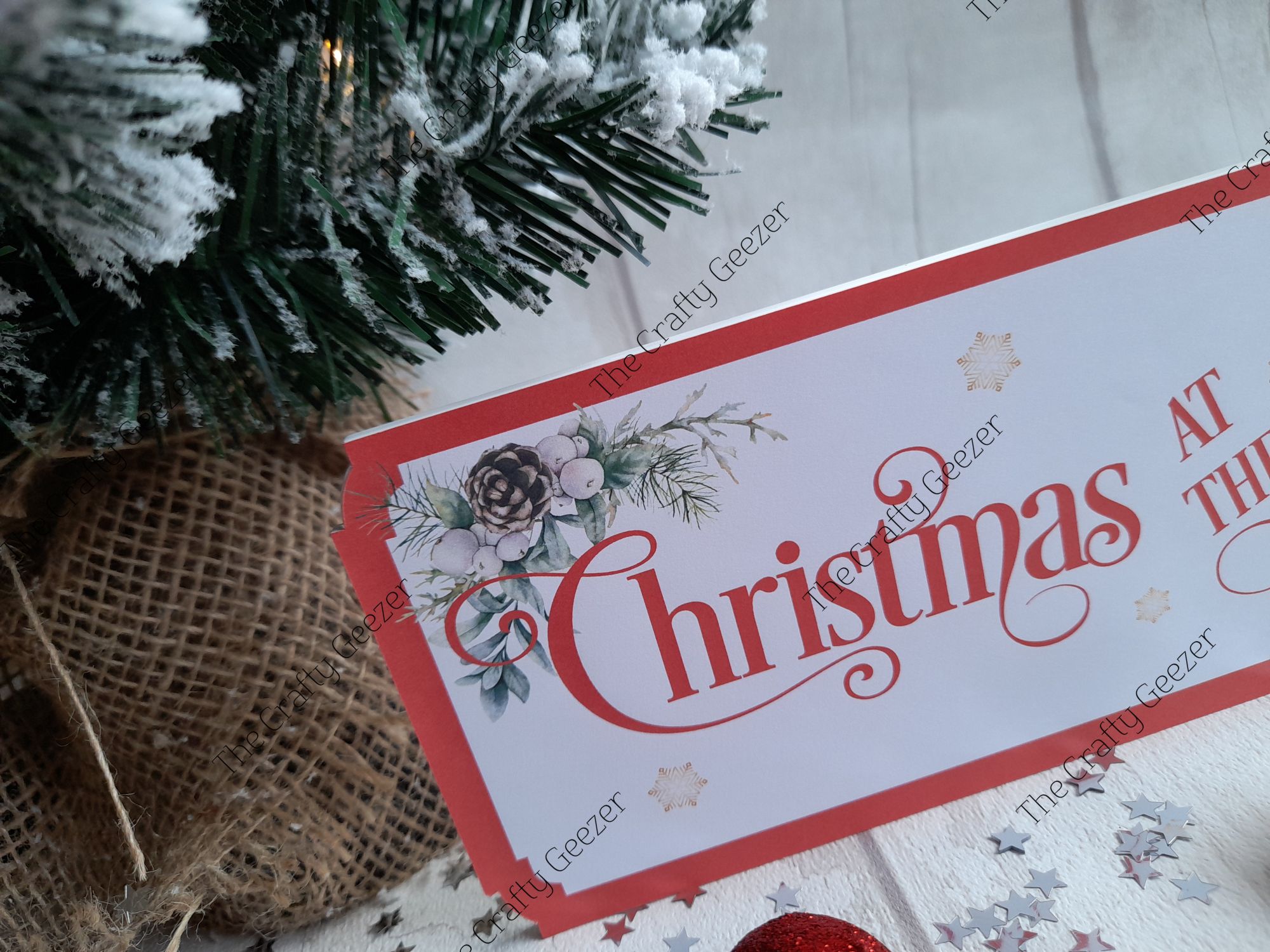 Traditional Christmas Street SIgn