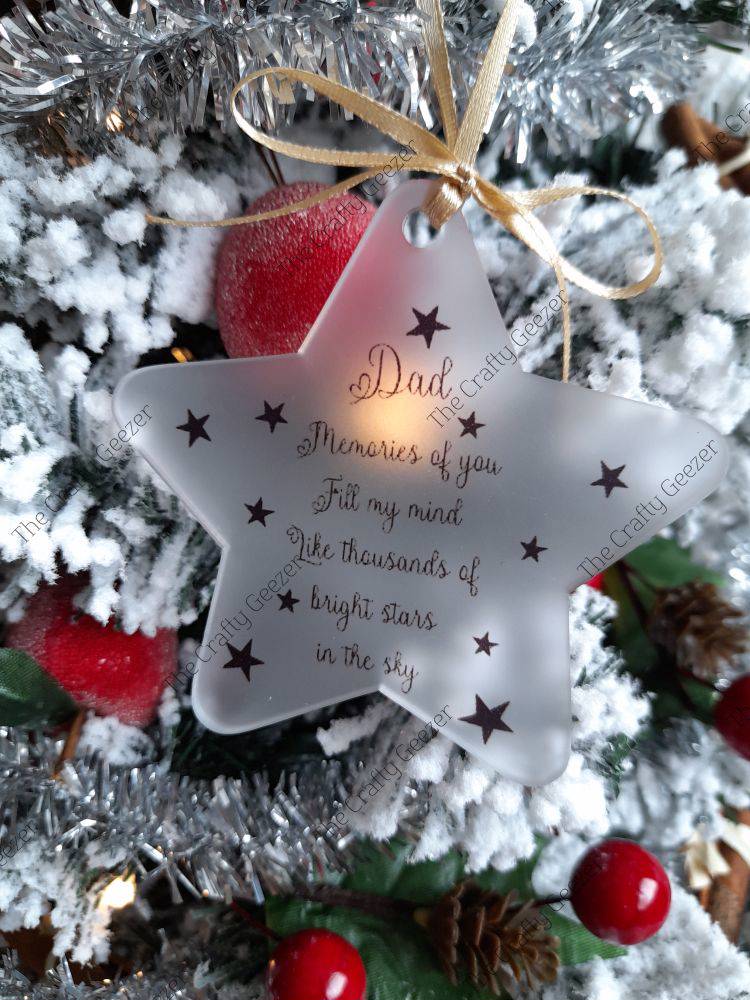 Remembrance Star Bauble