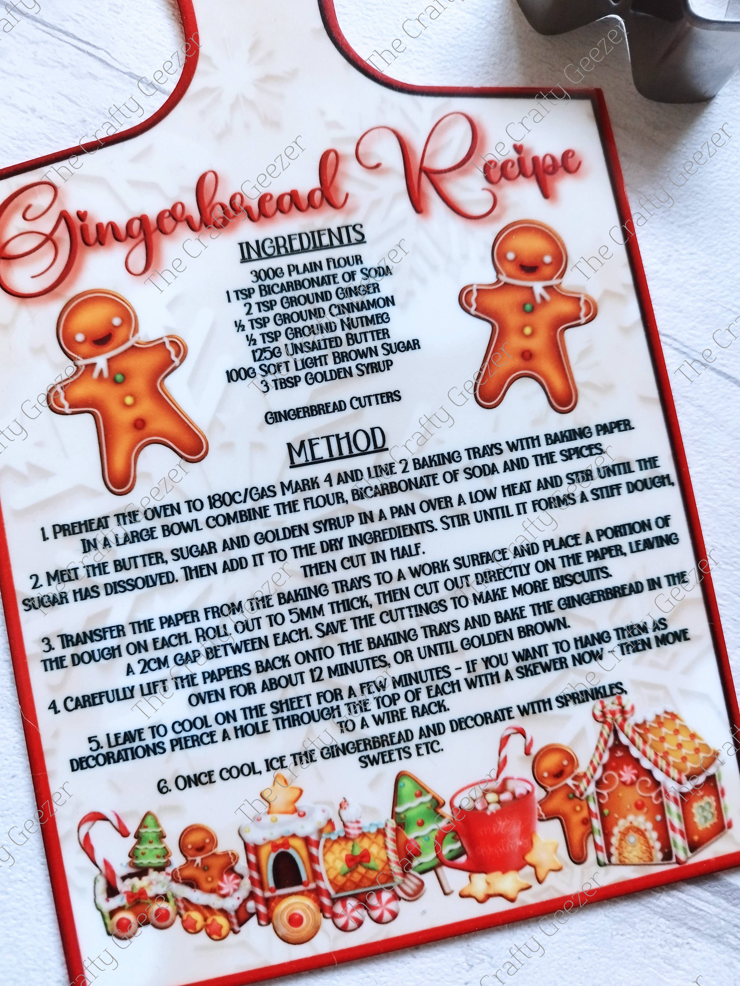 Gingerbread Recipe Board