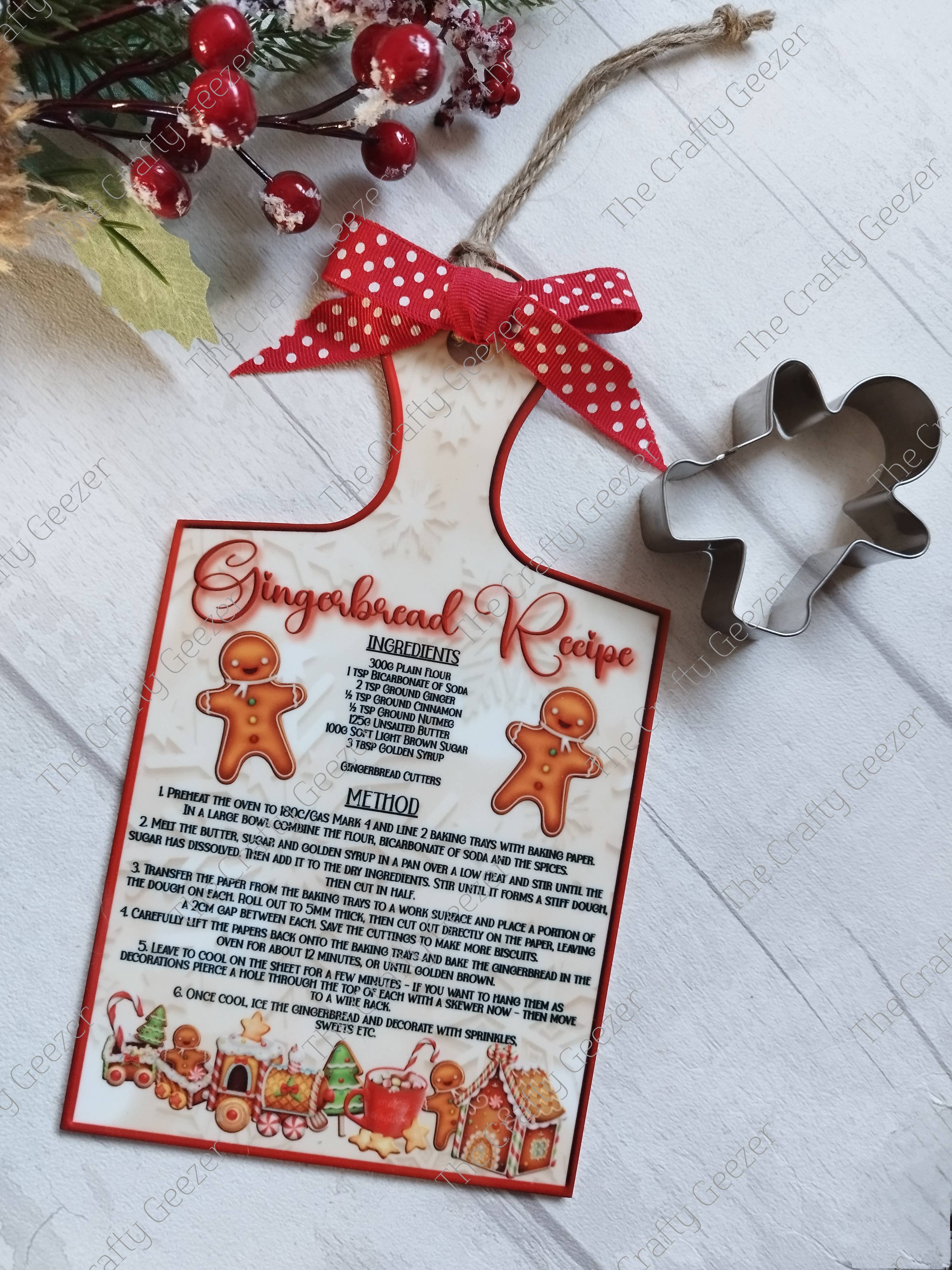Gingerbread Recipe Board
