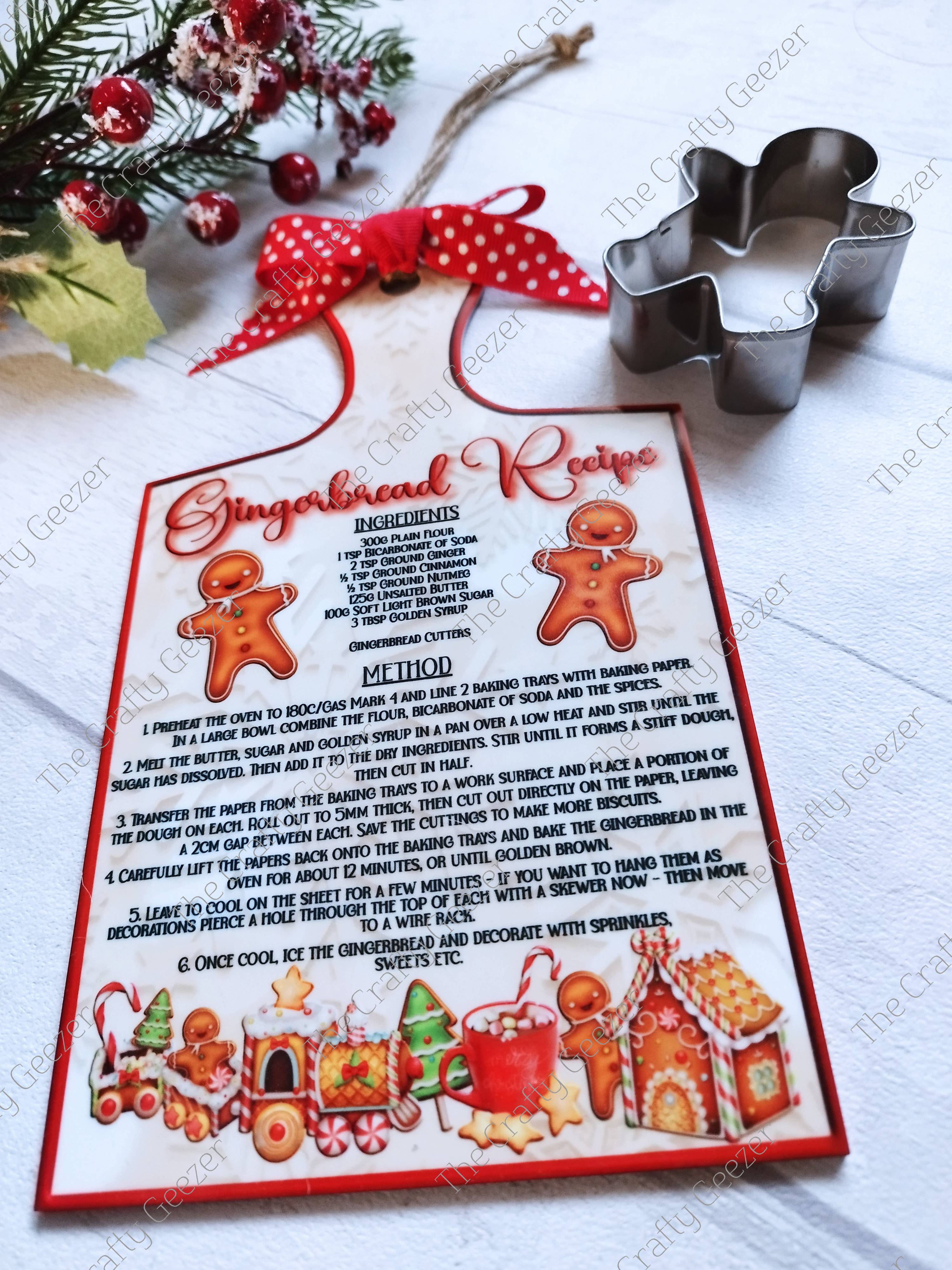 Gingerbread Recipe Board