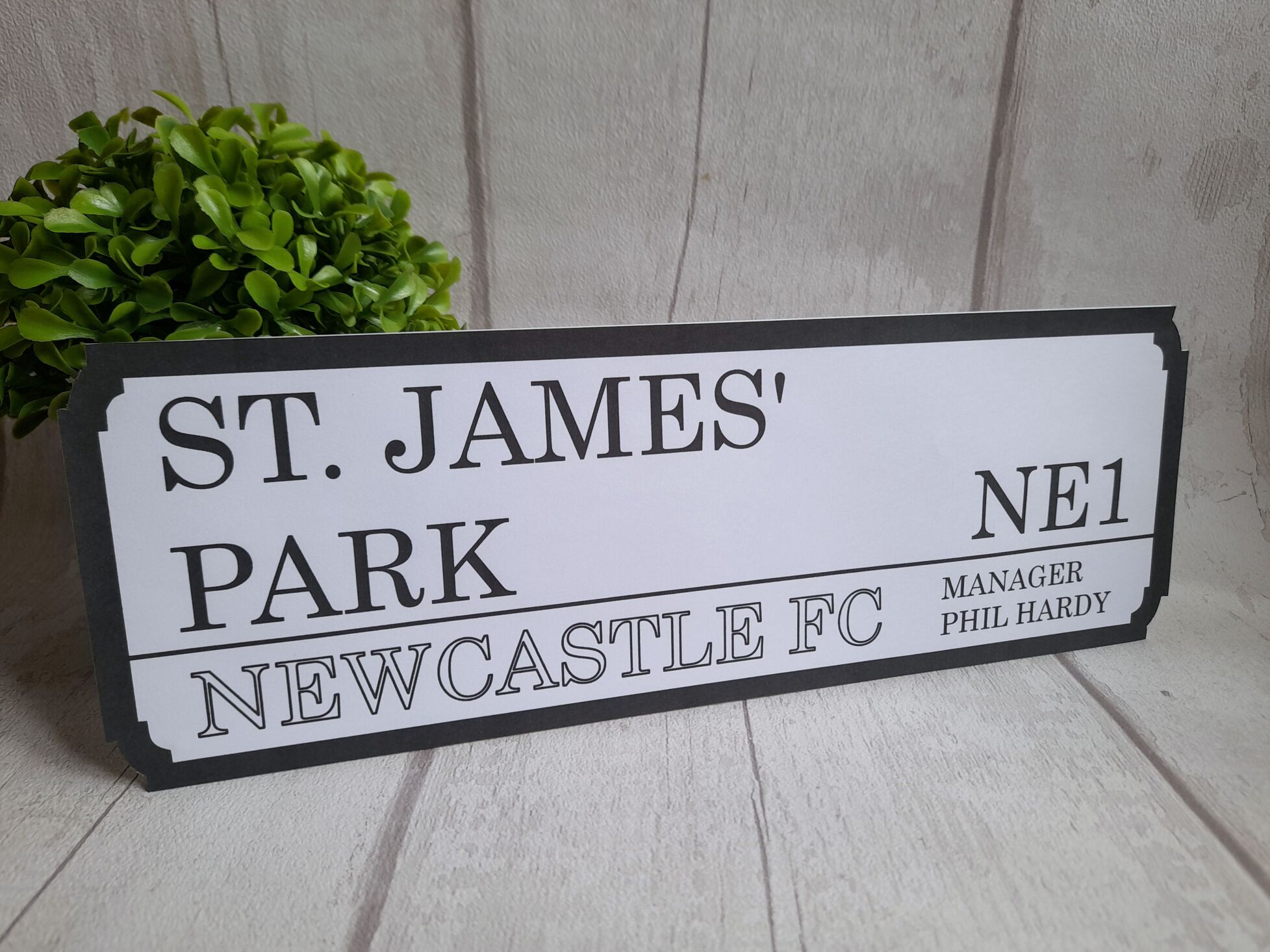 Football Club Street Sign