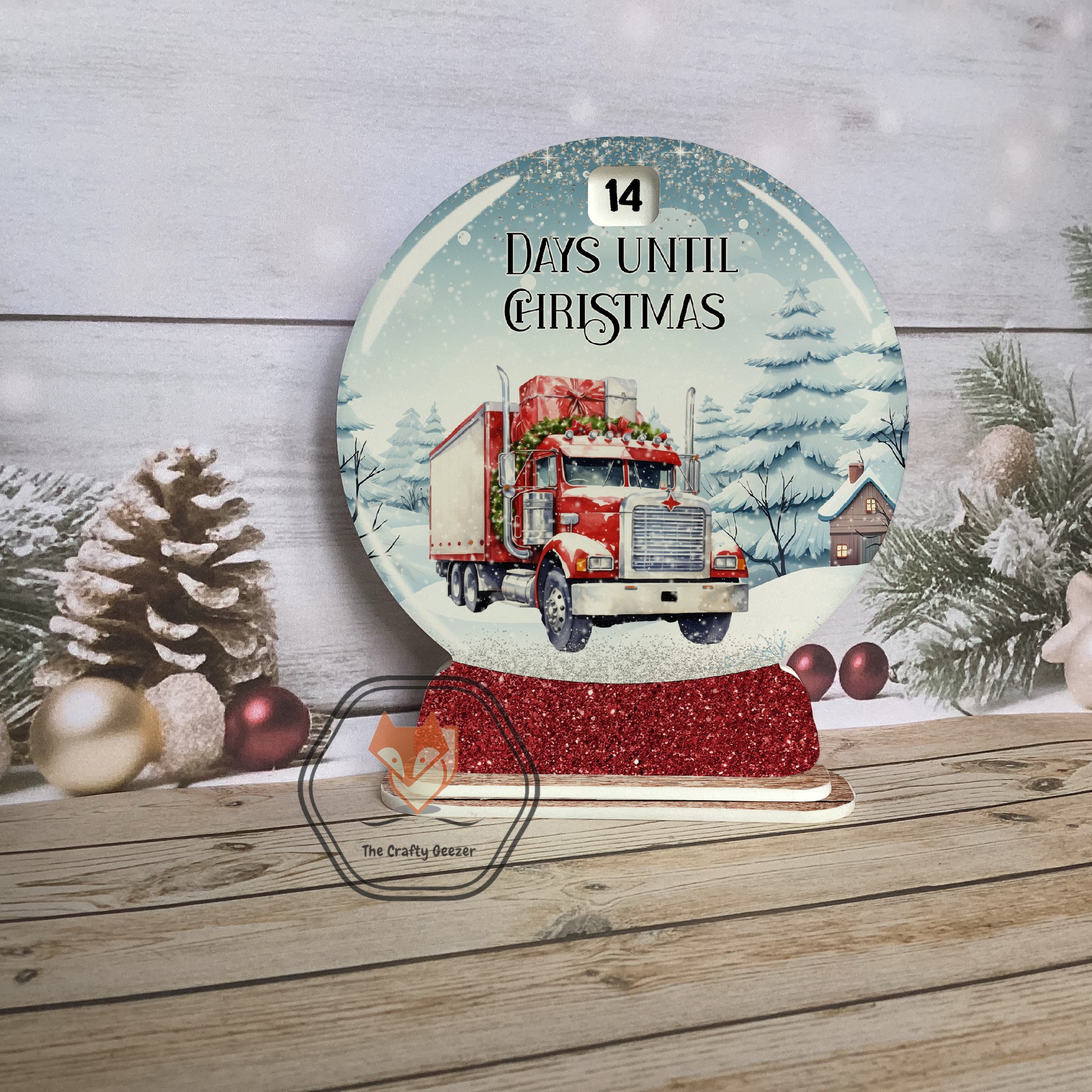 Snowman & Children Snowglobe Countdown