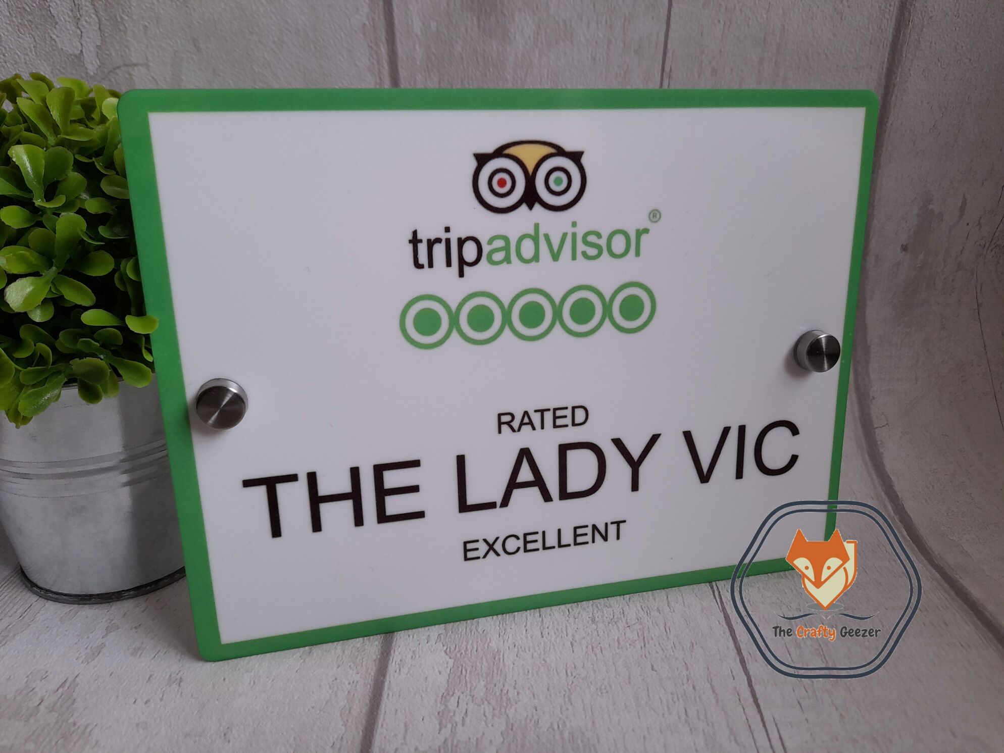 Home Bar Trip Advisor Sign