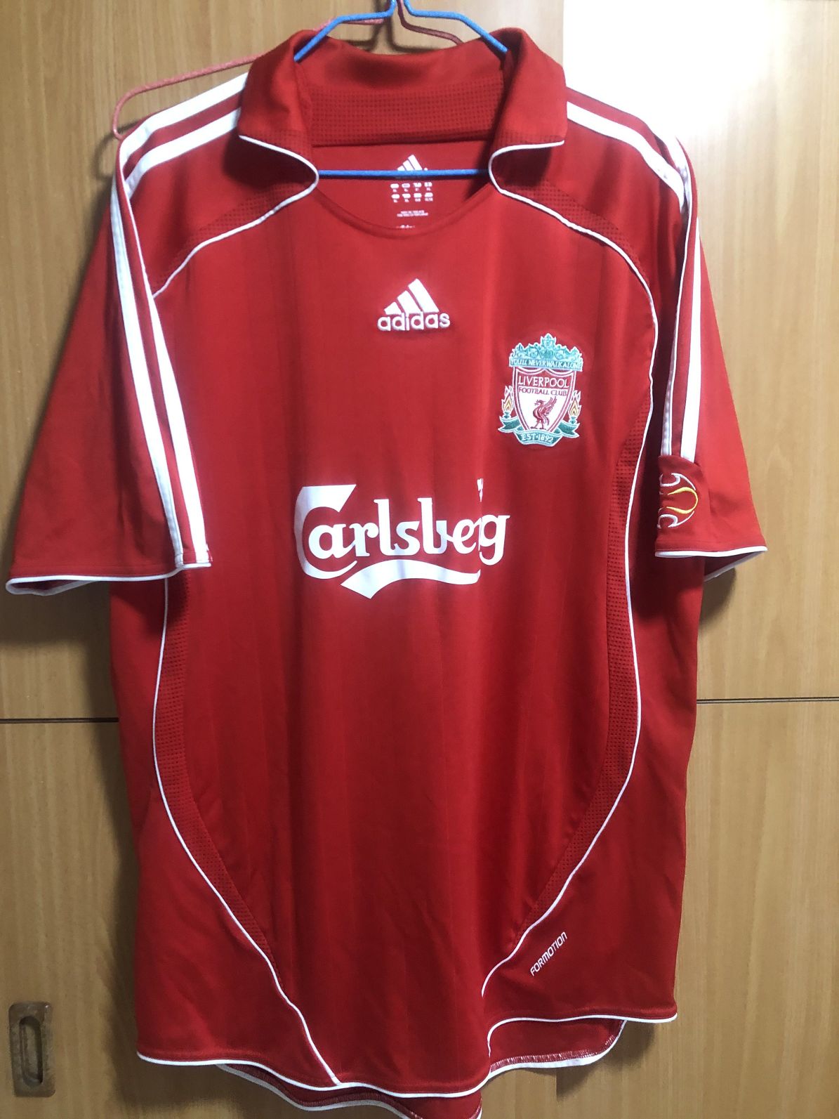2006/2007 No.14 Adidas Liverpool Formotion Player Issue Home Shirt