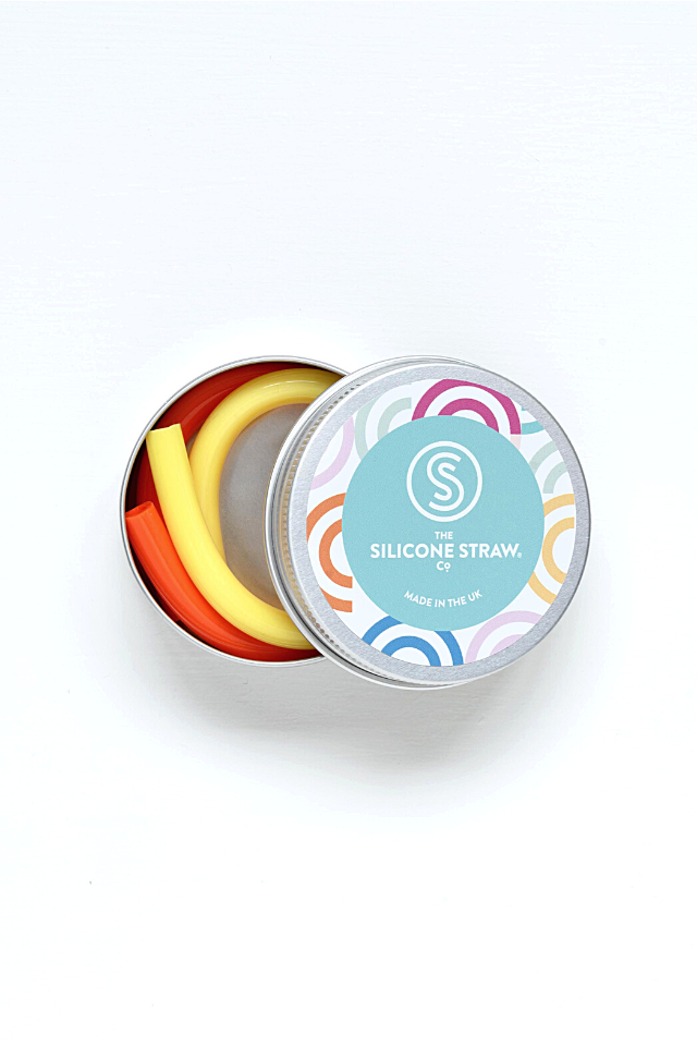 A set of straws in a handy travel tin makes drinking on the go fun and ...