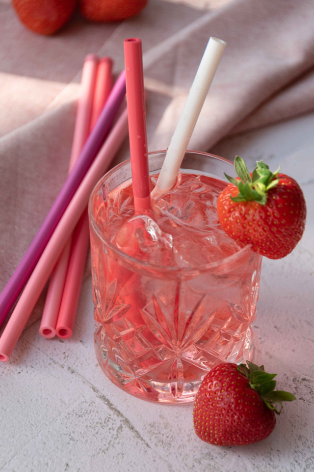 Silicone Straws in a Carry Case to help you to avoid soggy paper straws ...