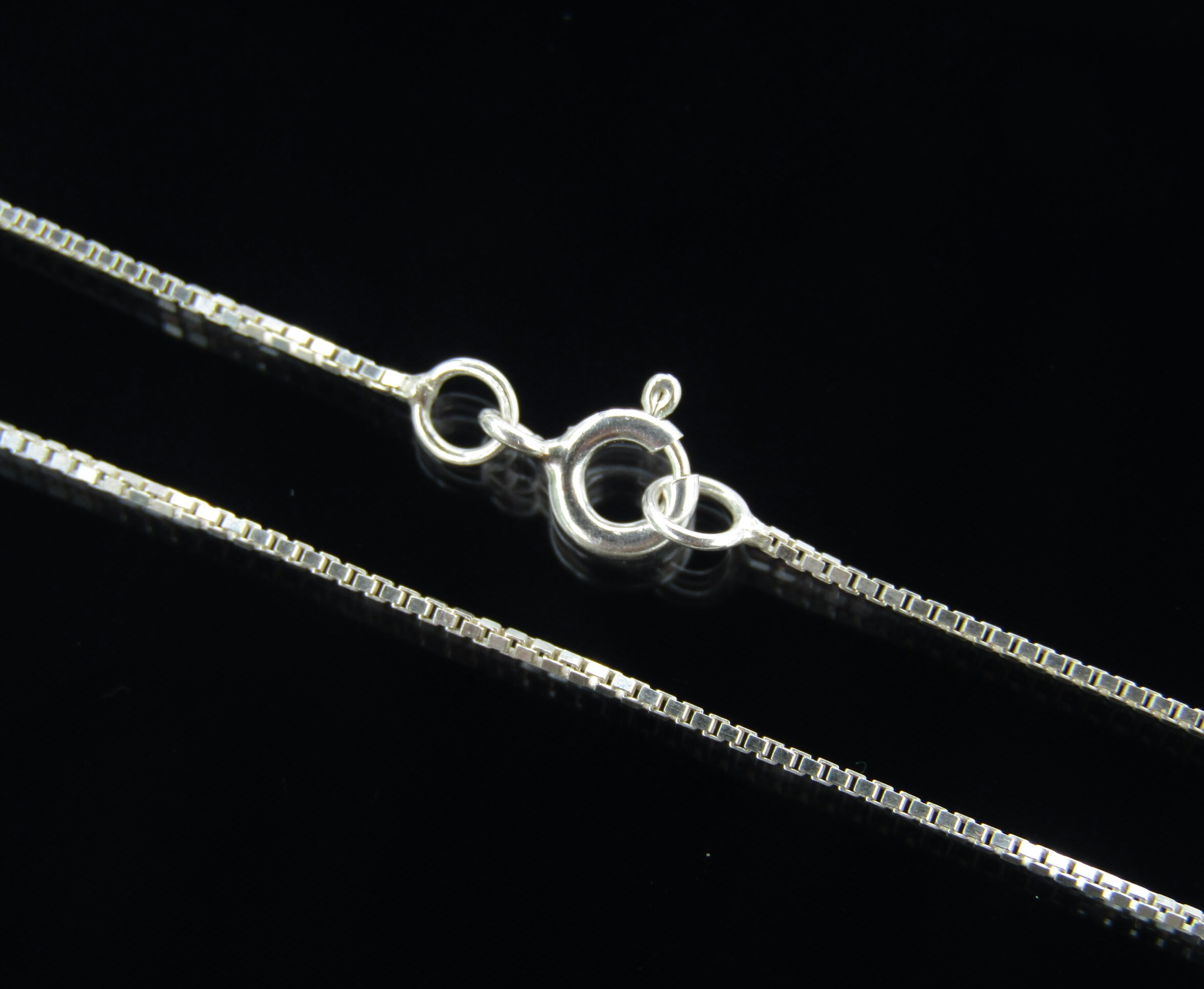 Diamond Cut Box Chain 45cm