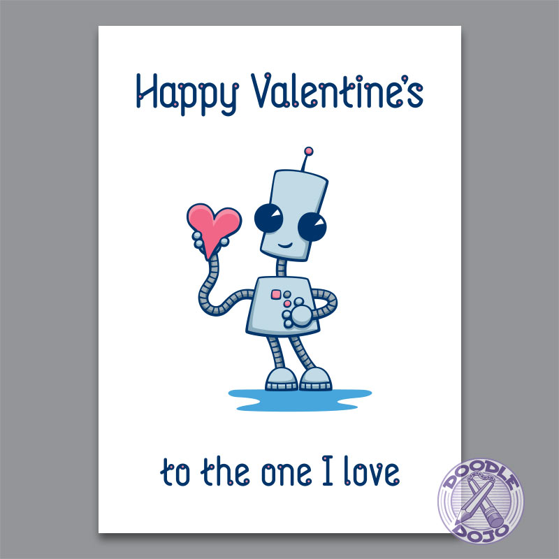 Ned's Heart - Cute Valentine's Card