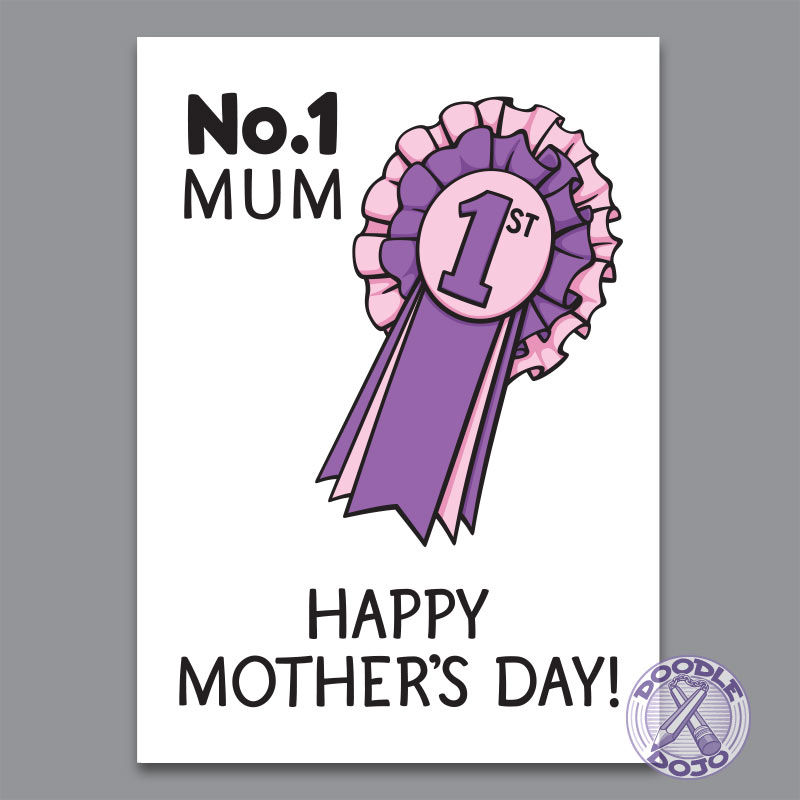 No.1 Mum - Mother's Day Card