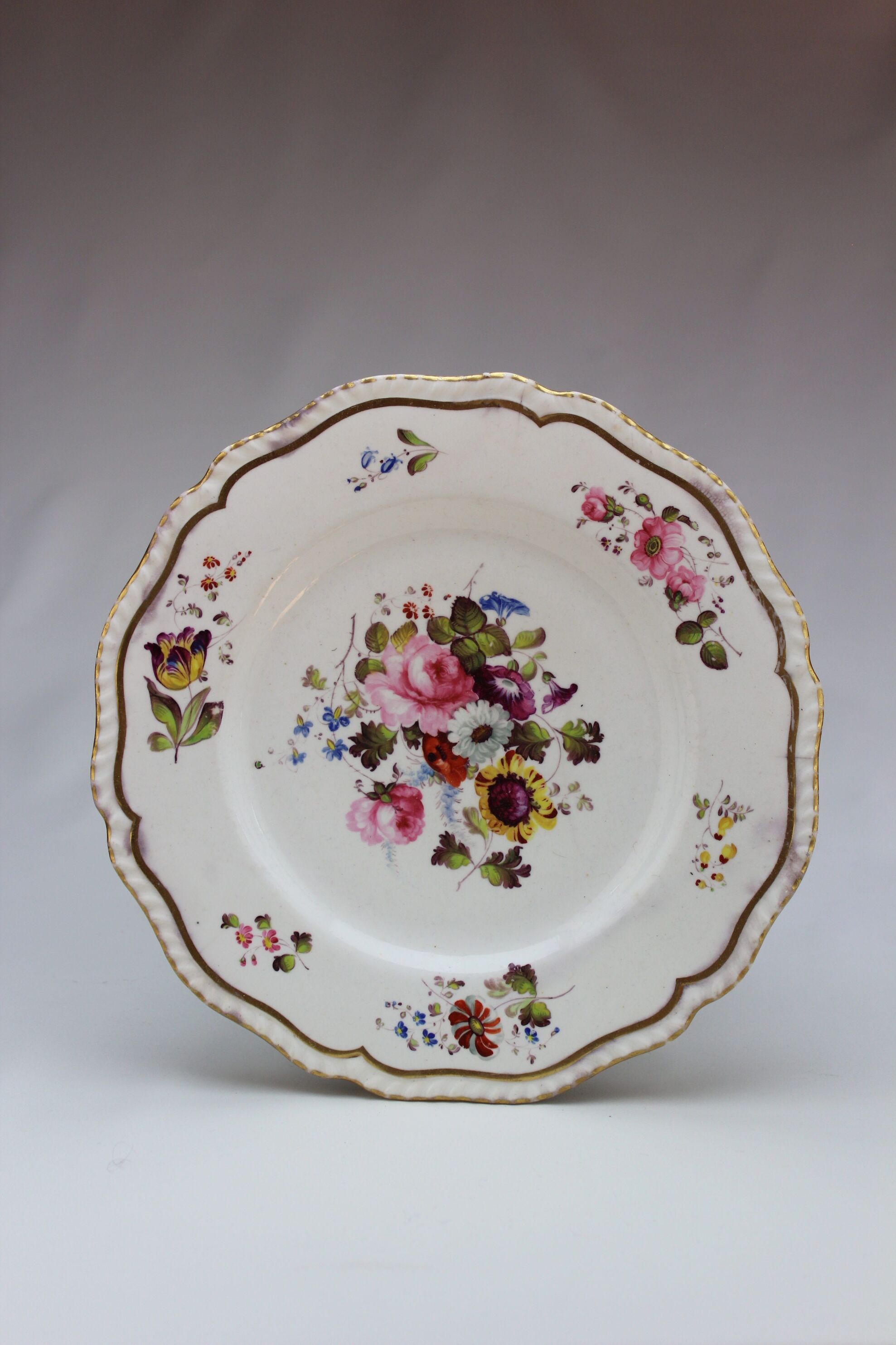 H. R. Daniel floral plate