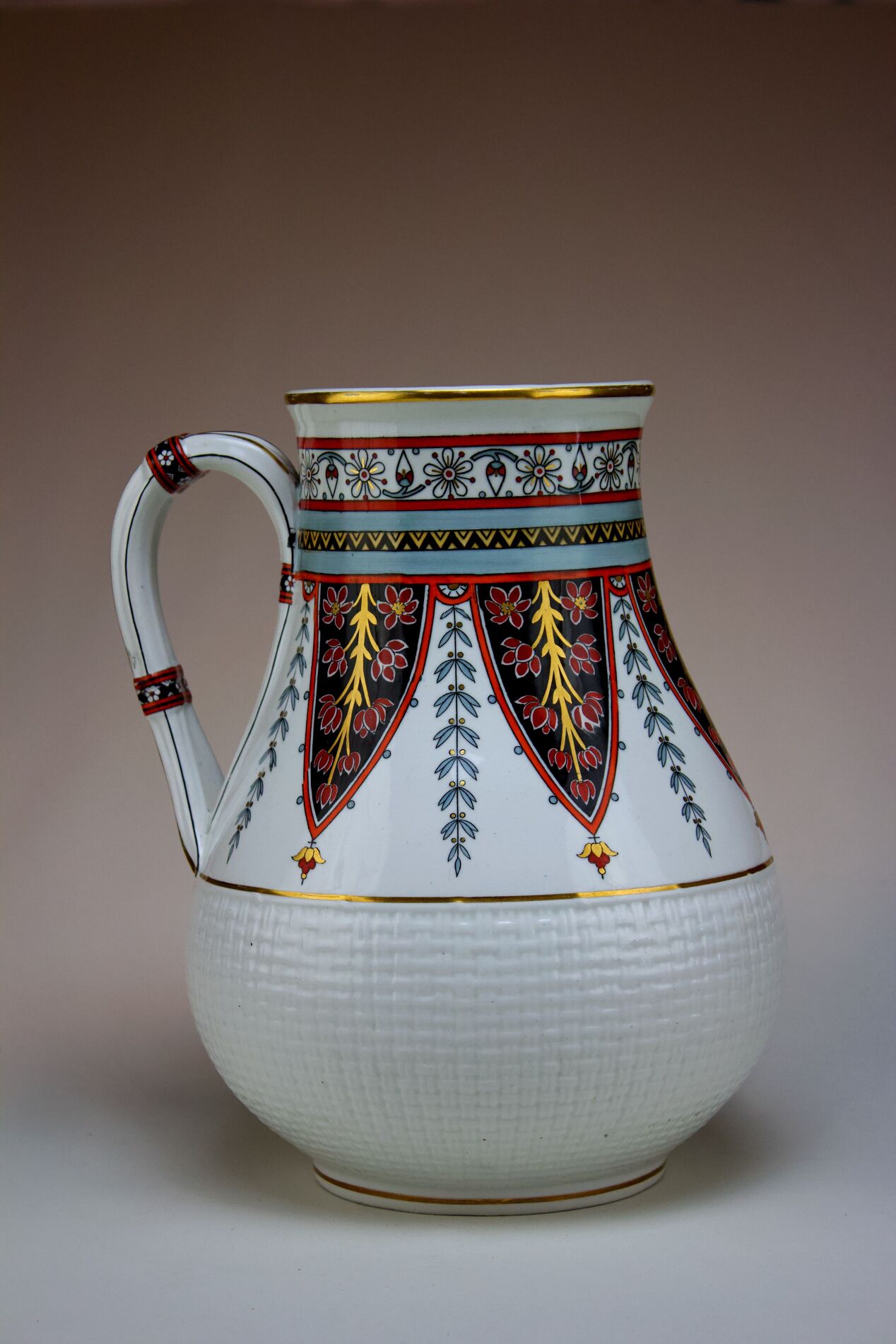 Mintons Christopher Dresser water jug 1876