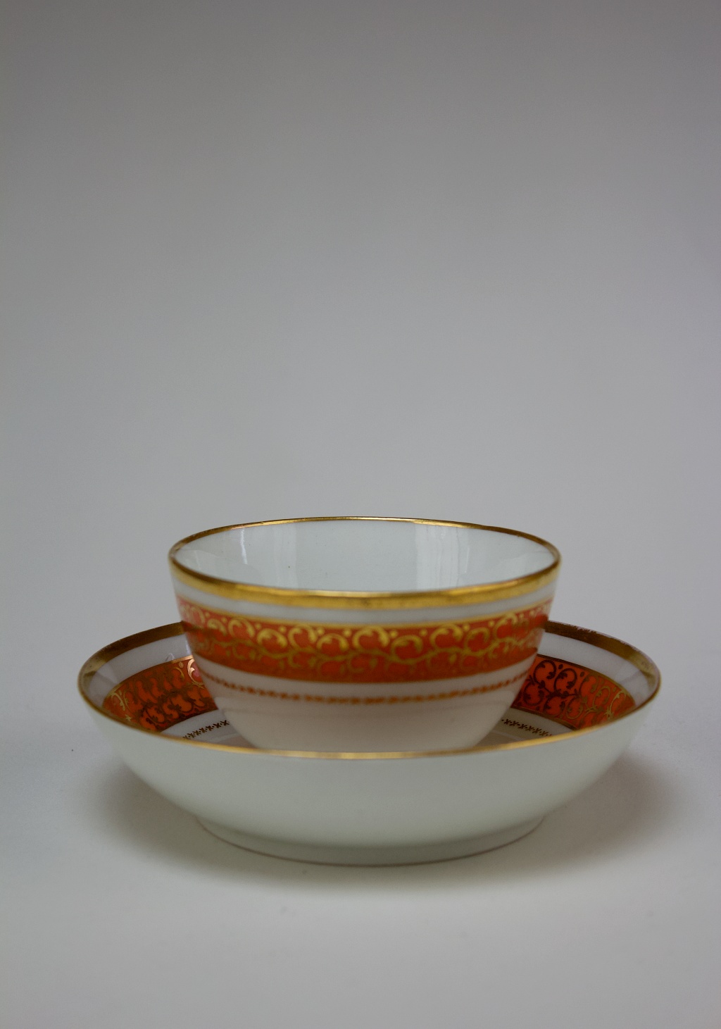 New Hall pattern 459 tea bowl and saucer c.1795