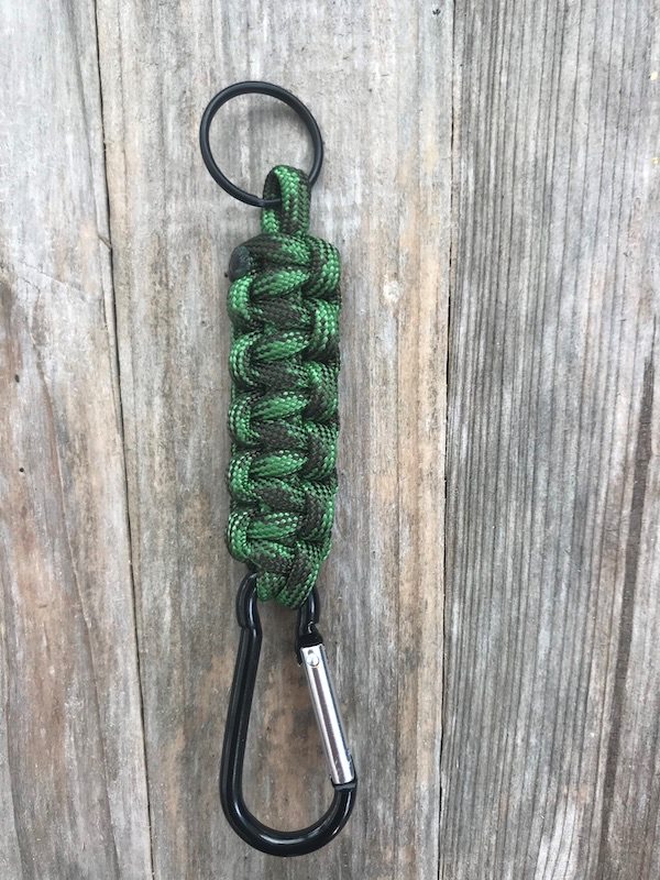 pine-forest-paracord-cobra-weave-keychain-keyring-carabiner-