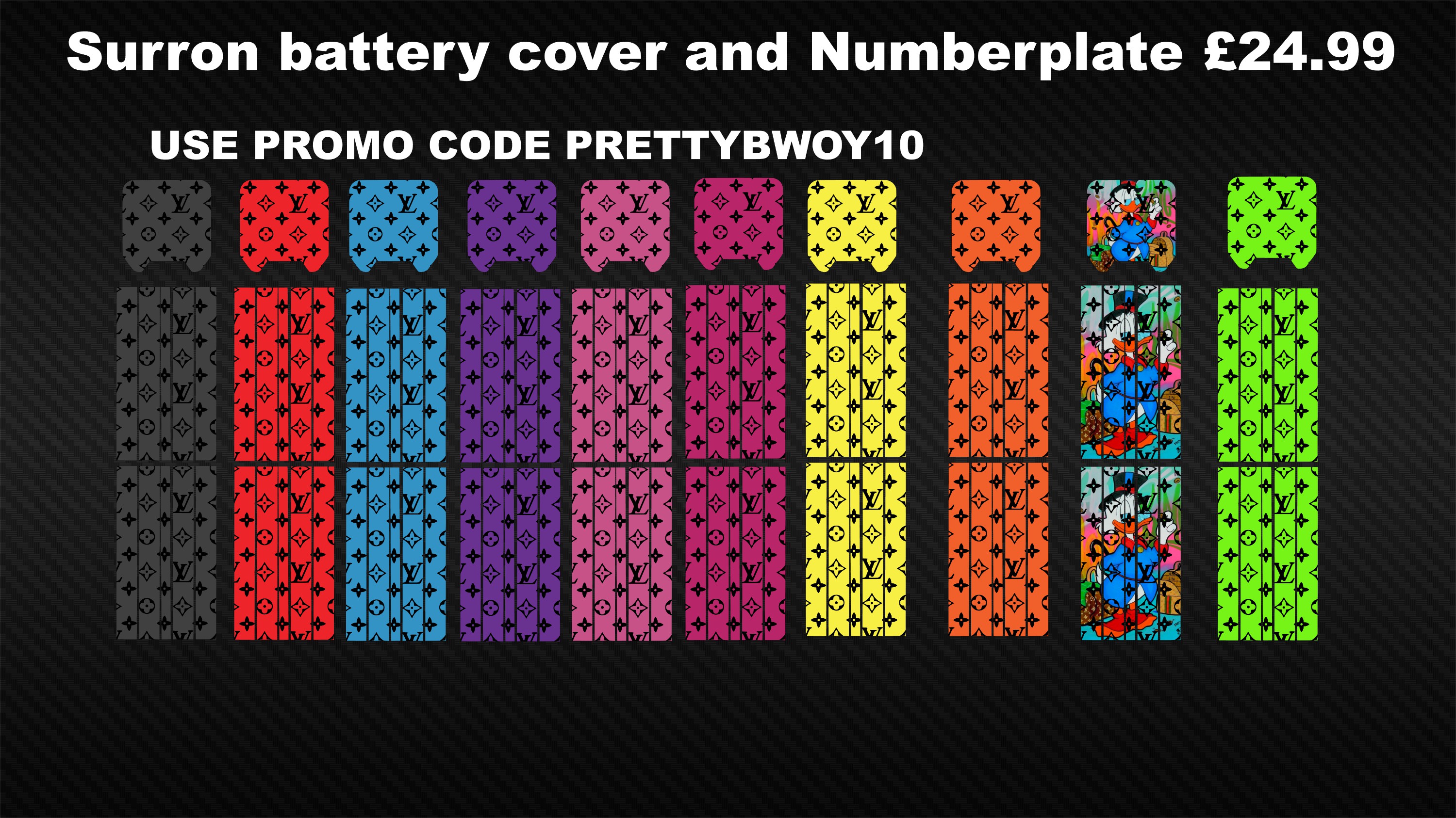 LV Battery and Number Plate Wrap