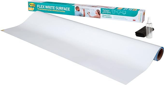 Post-it Flex Write Whiteboard Surface FWS4x3, 4x3 in (120 cm x 90 cm ...