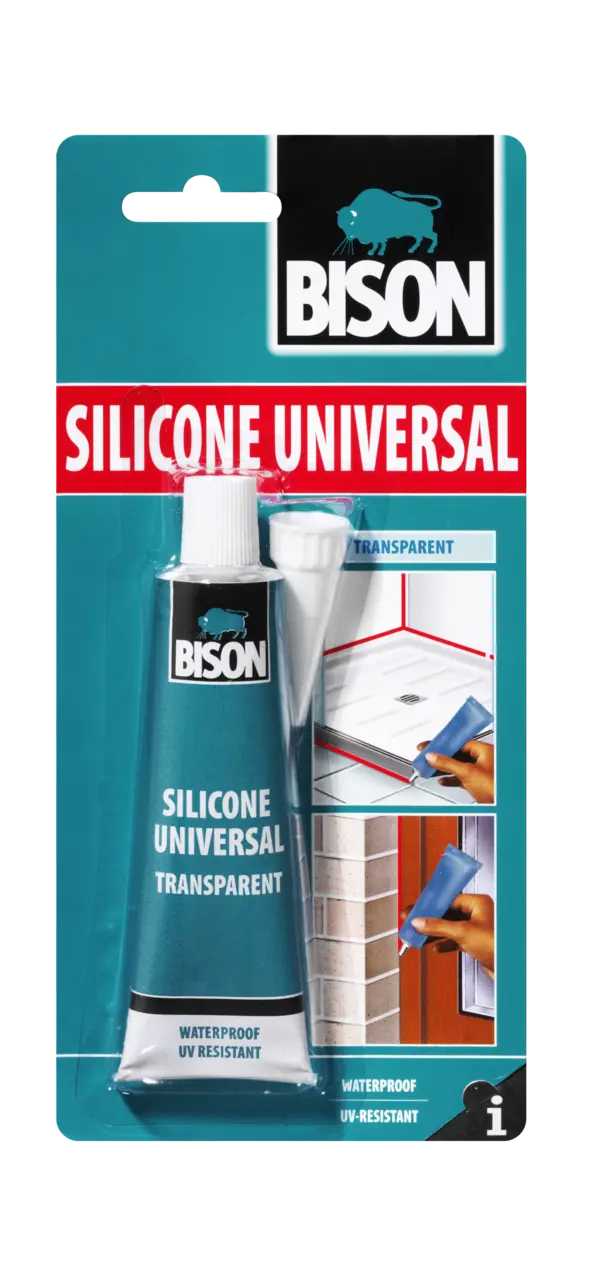 BISON SILICONE UNIVERSAL TRANS CRD 60ML*12 L188